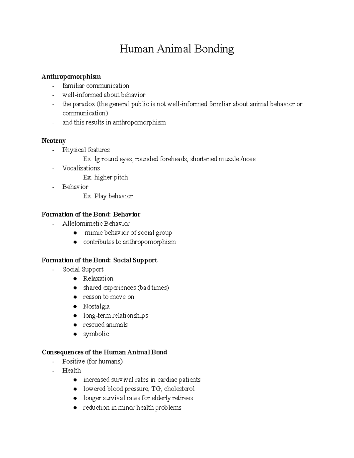 Human-Animal Bonding: Understanding Behavior and Communication (Mod 1 ...