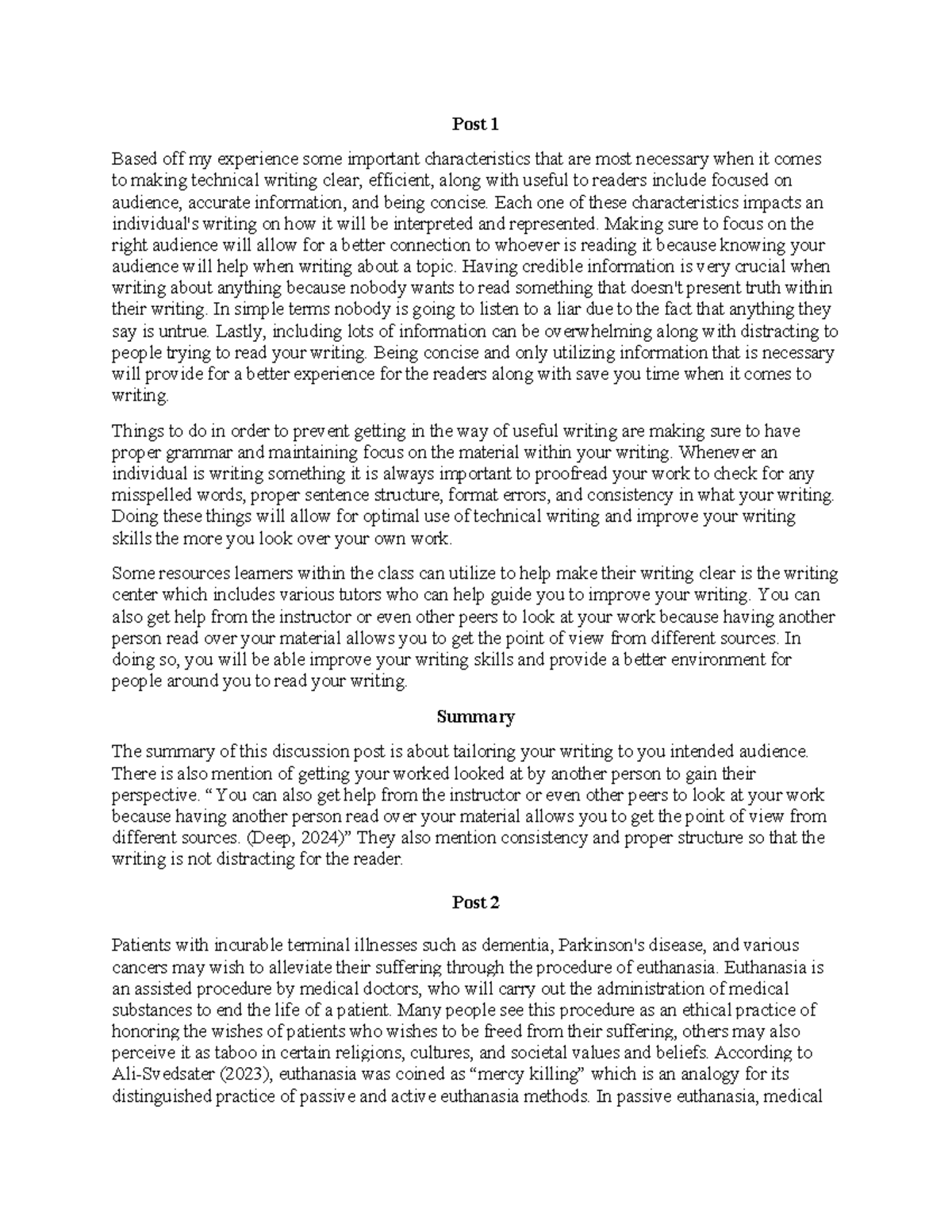 Concept Map 3: Key Insights on Euthanasia & Technical Writing - Studocu