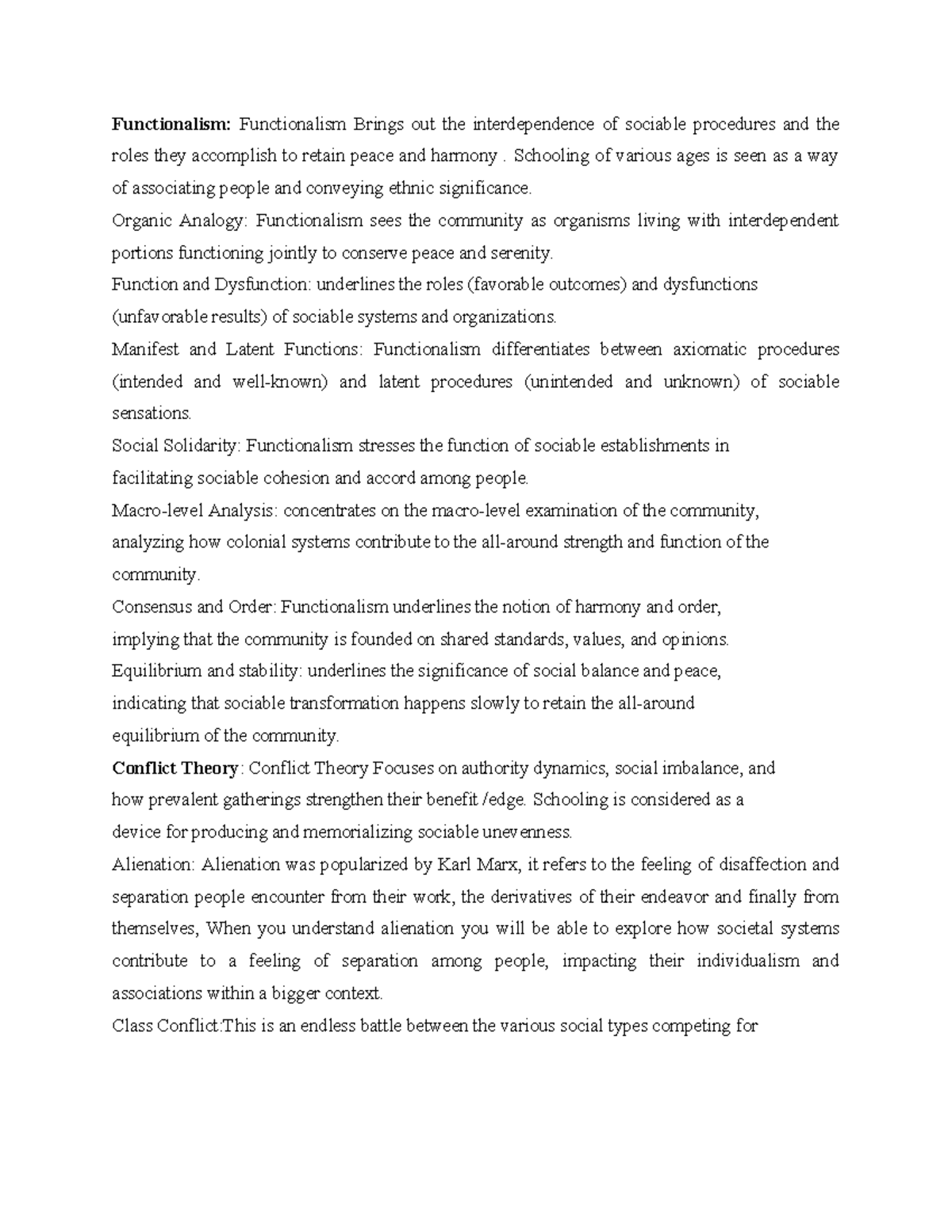 SOC1502 Assign. unit 6 - INTRODUCTION TO SOCIOLOGY - Functionalism ...