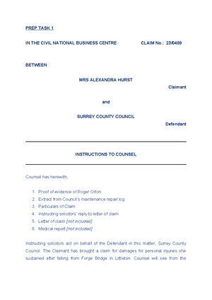 Disclosure - Civil Procedure Rules - Disclosure of Documents CPR r. 31 ...