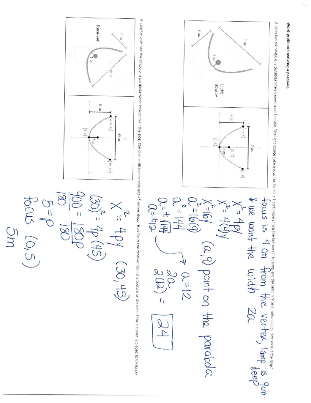 Solutions for Parabola Word Problems (Math 101) - Studocu