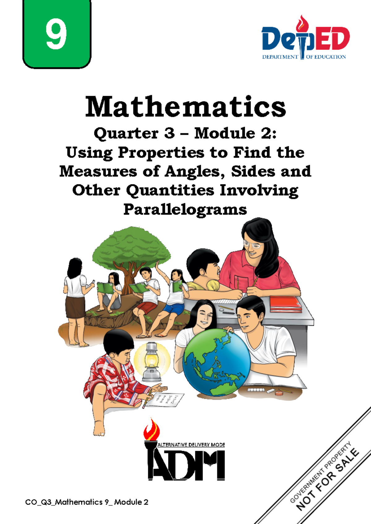 MATH9-Q3- Module 2: Properties of Parallelograms Explained - Studocu