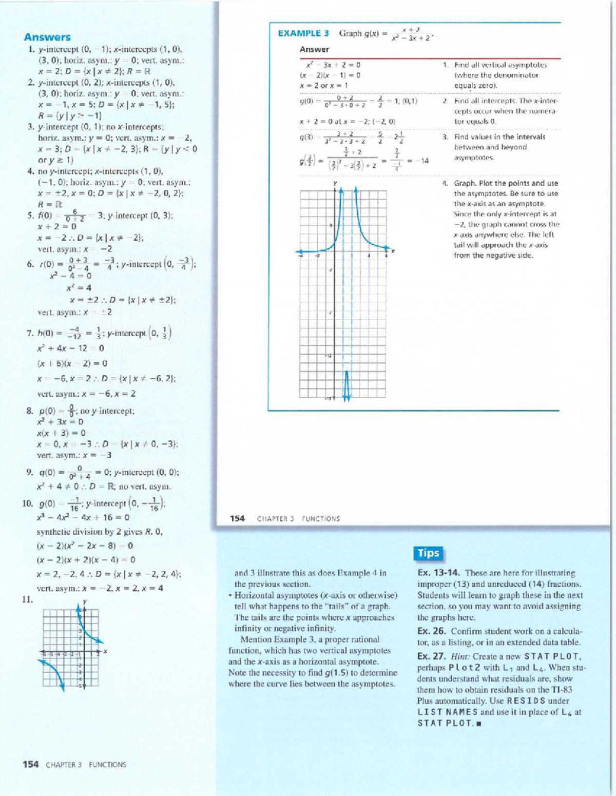 Precalculus Lesson 0316Exerciseson STpp - Answers EXAMPLE 3 Graph g(x ...