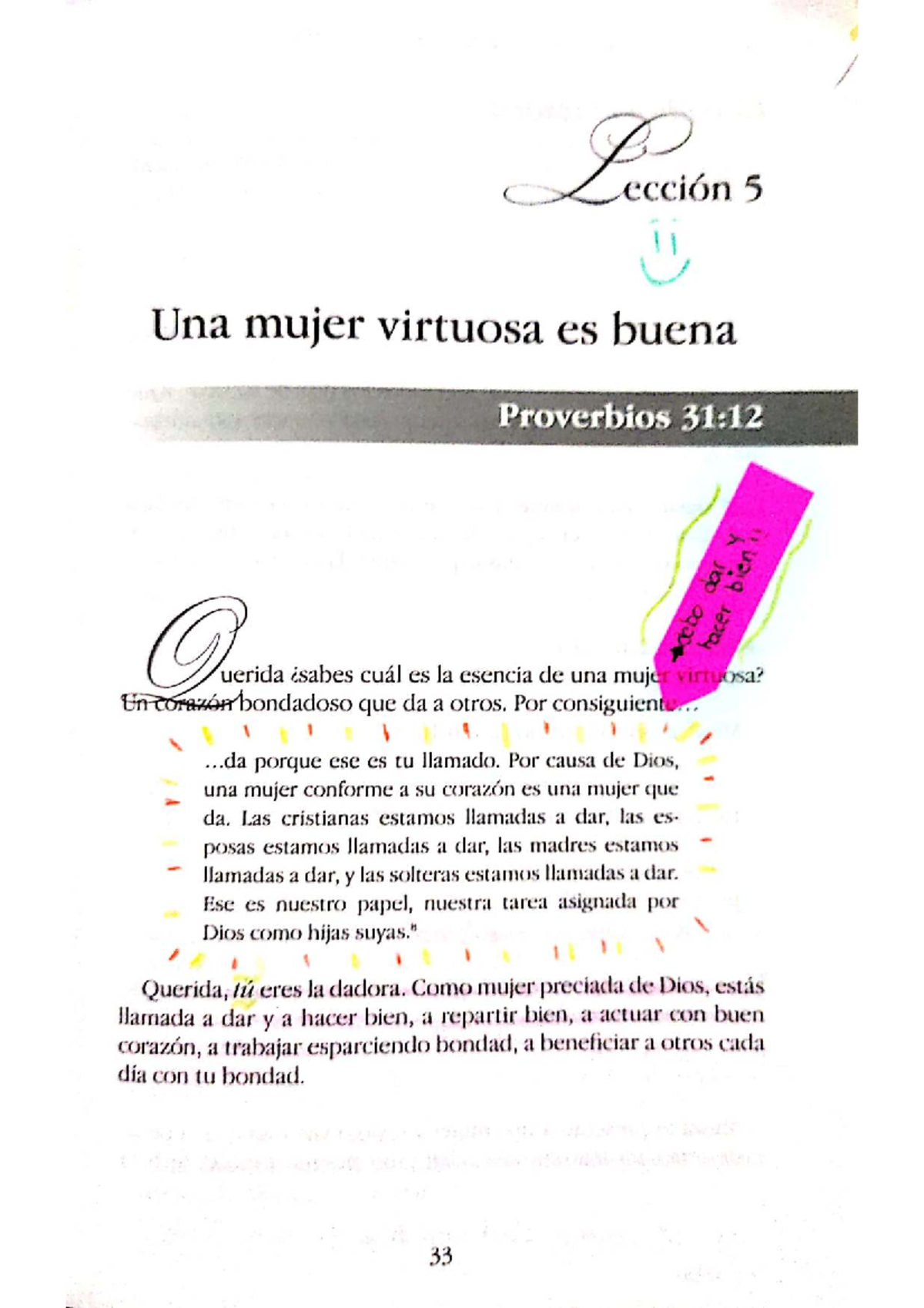 Lección sobre la Mujer Virtuosa: Proverbios 31 y su Esencia - Studocu