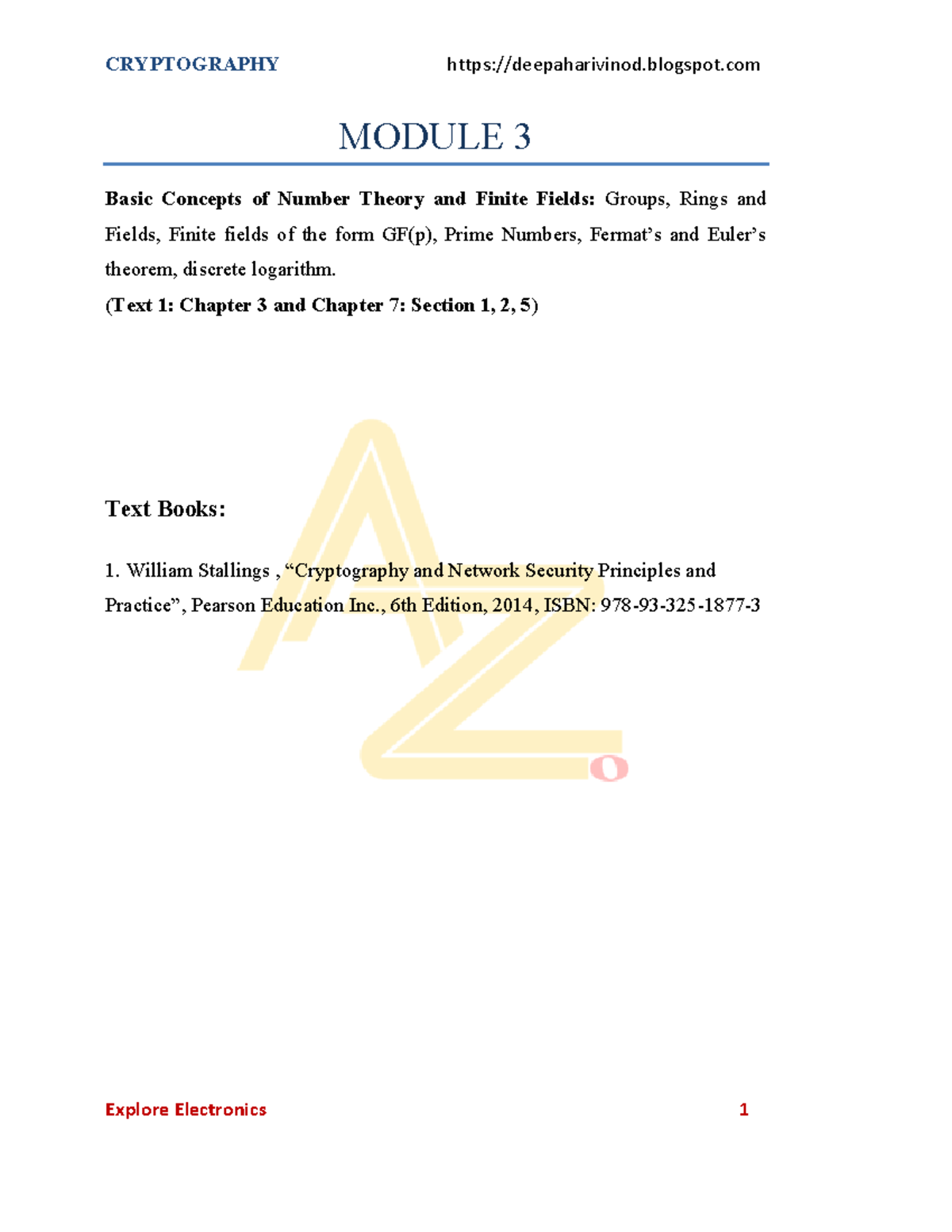 Mod 3 - best notes to score high. - MODULE 3 Basic Concepts of Number ...