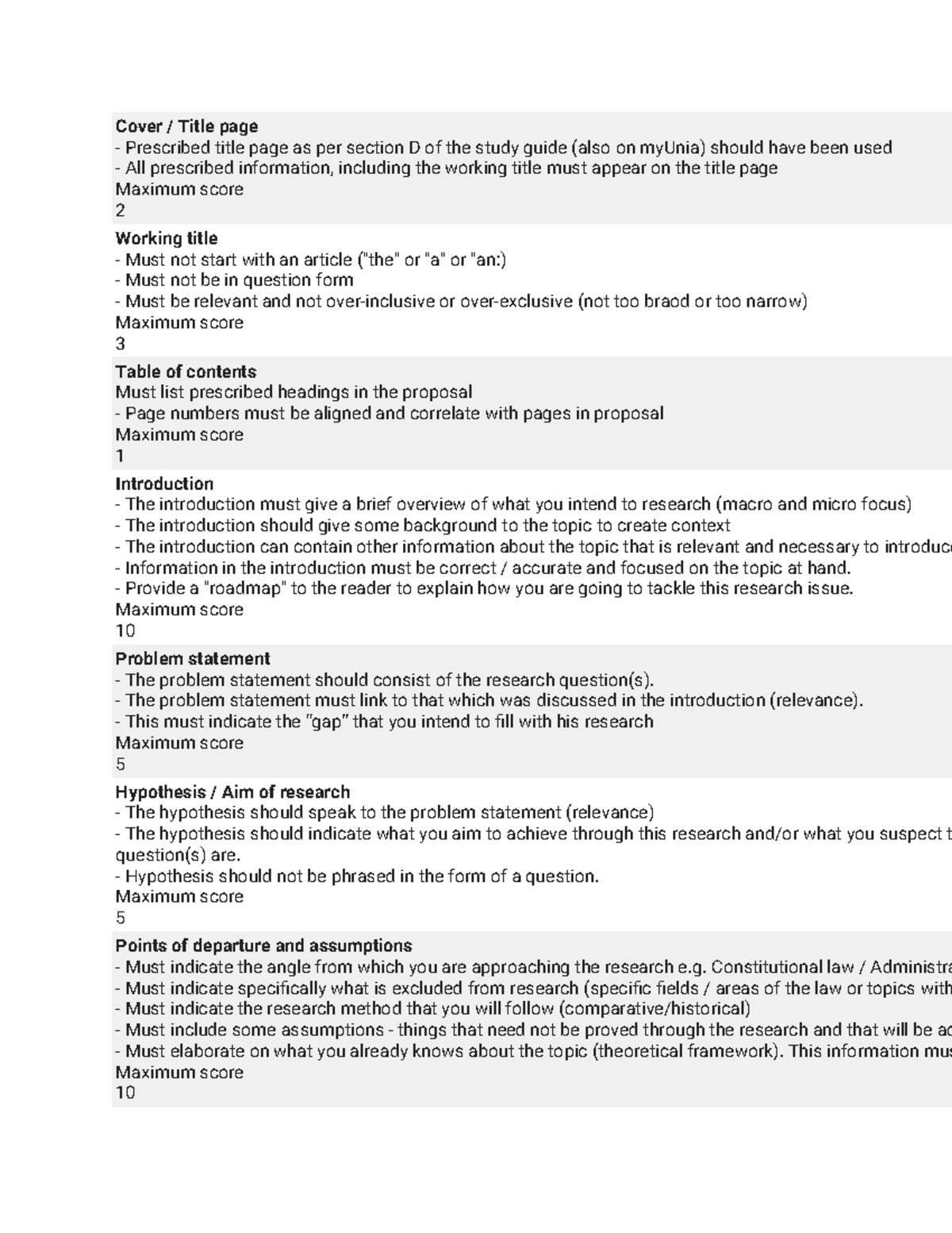 LME3701 Research Proposal Guidelines and Scoring Criteria - Studocu