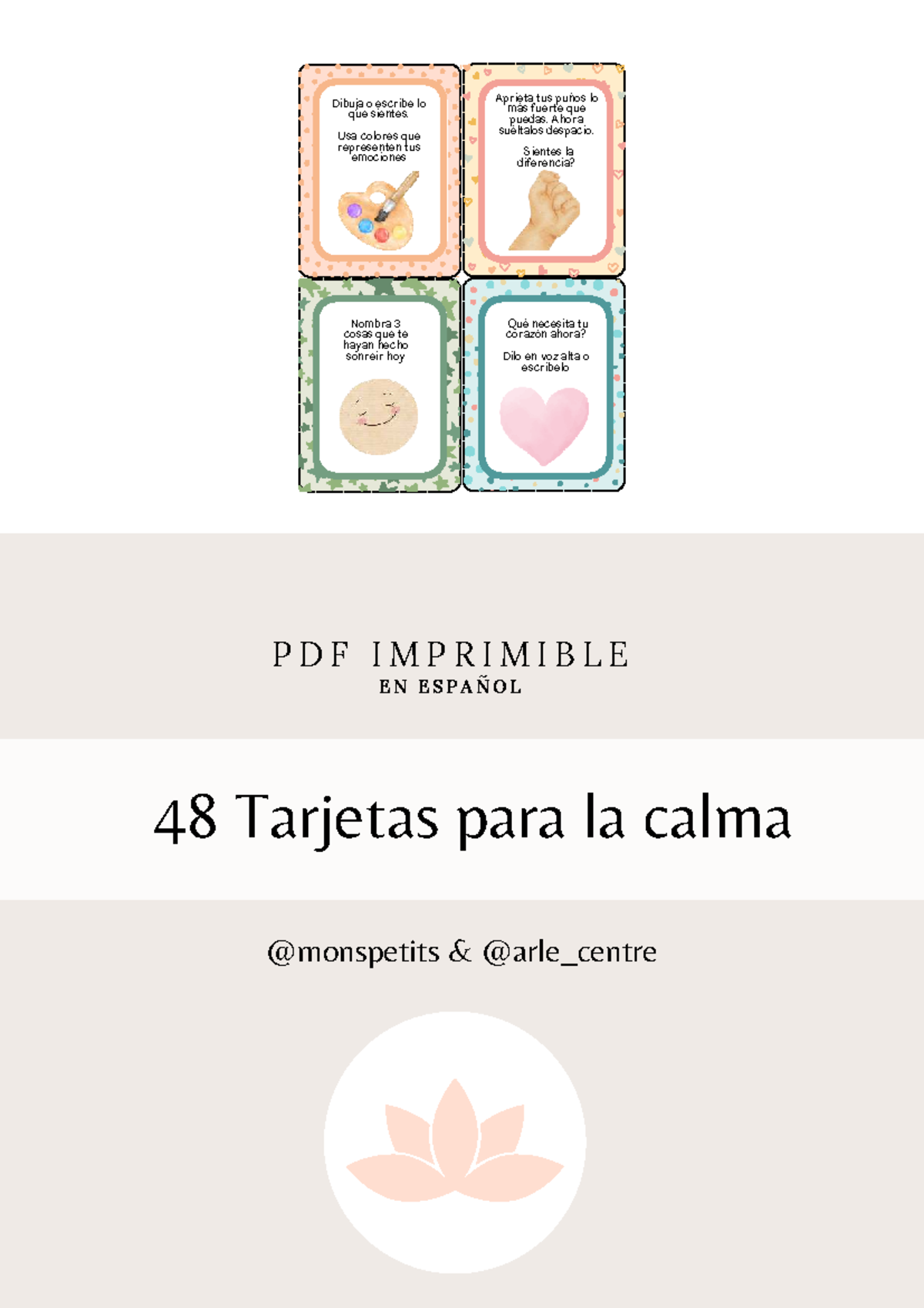 ESP 48 Tarjetas para la Calma: Ejercicios de Relajación y Emoción - Studocu