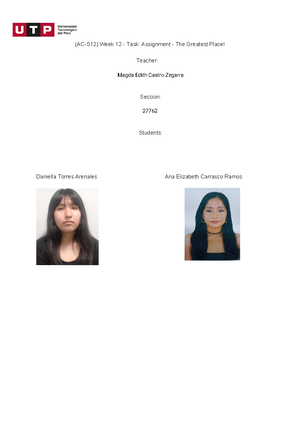 (AC-S04) Week 04 - Task Assignment - School life (PA2) - ingles, tarea - Studocu