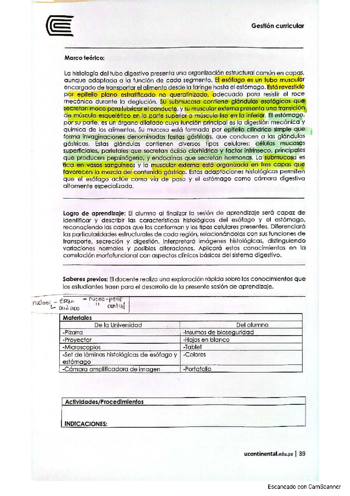 Gestión Curricular: Histología del Esófago y Estómago - Práctica 7 ...