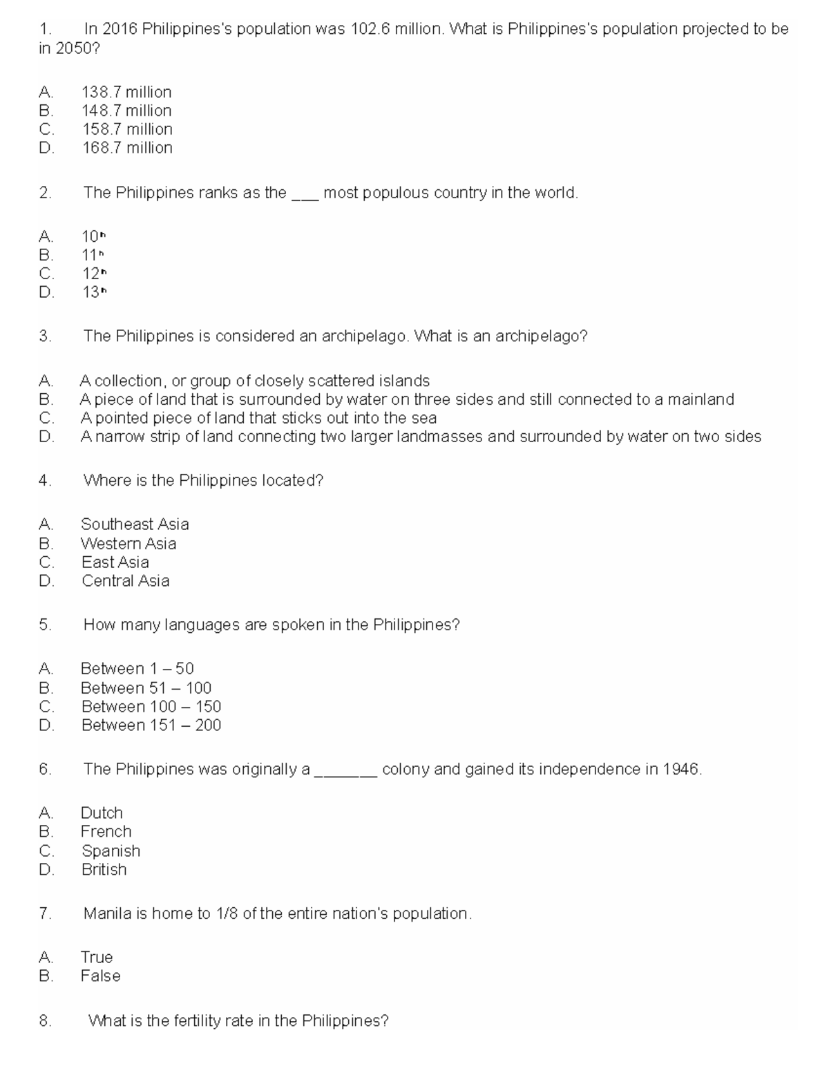 Popdev-reviewer - popdev - In 2016 Philippines’s population was 102 ...