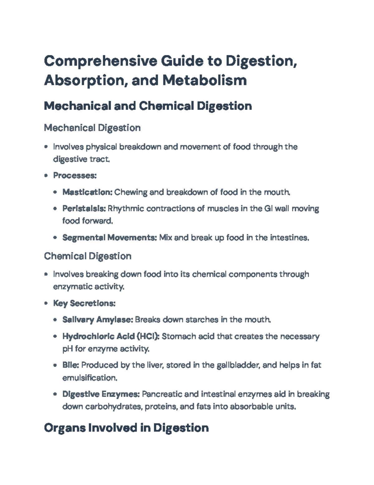 Nutritional Science: Comprehensive Guide to Digestion & Metabolism ...