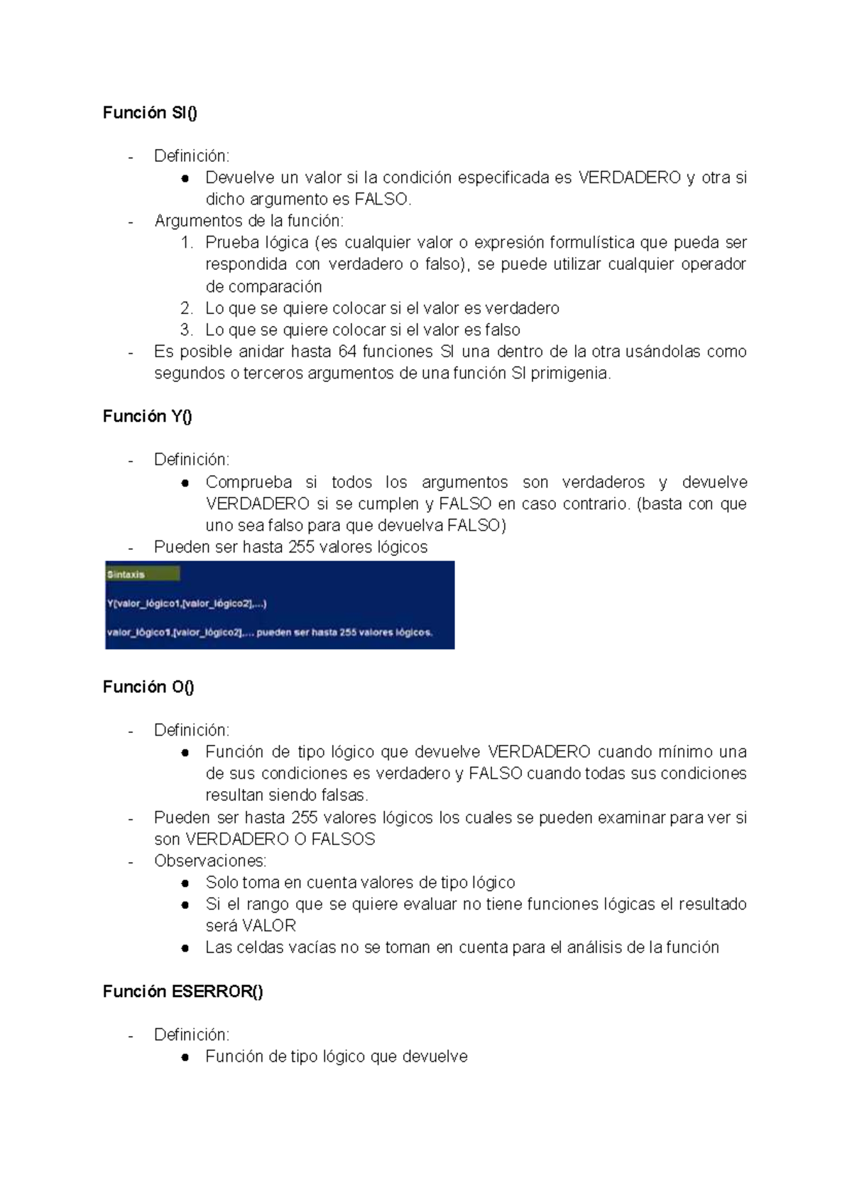 Resumen IPM - Semana 5: Funciones Lógicas en Excel - Studocu