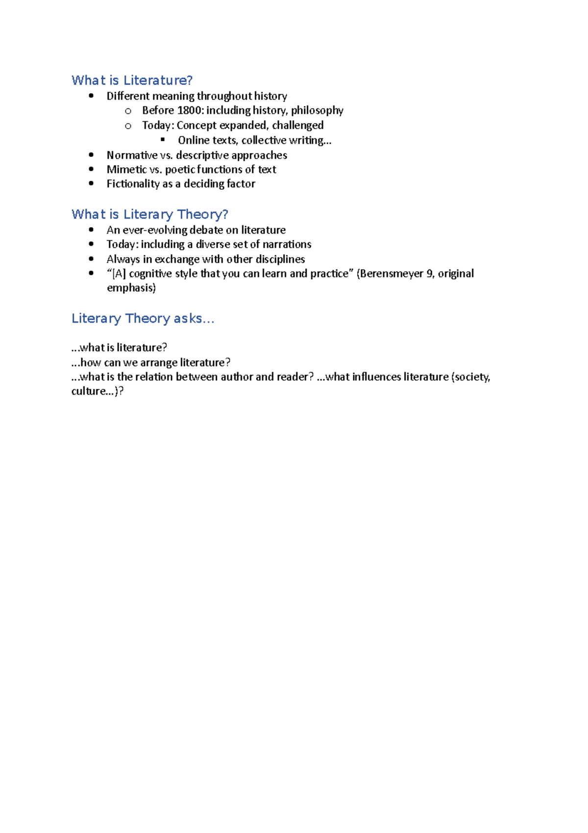 Literary Theory & Strategies (ENG101): Comprehensive Study Guide - Studocu