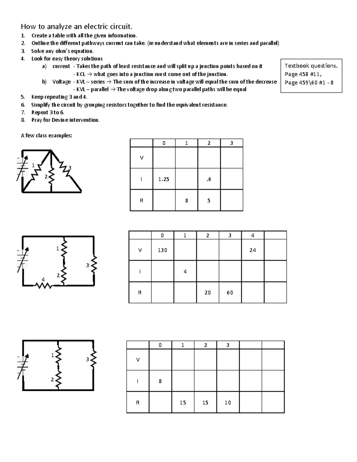 Circuit Analysis Techniques and Textbook Problem Solutions - Studocu