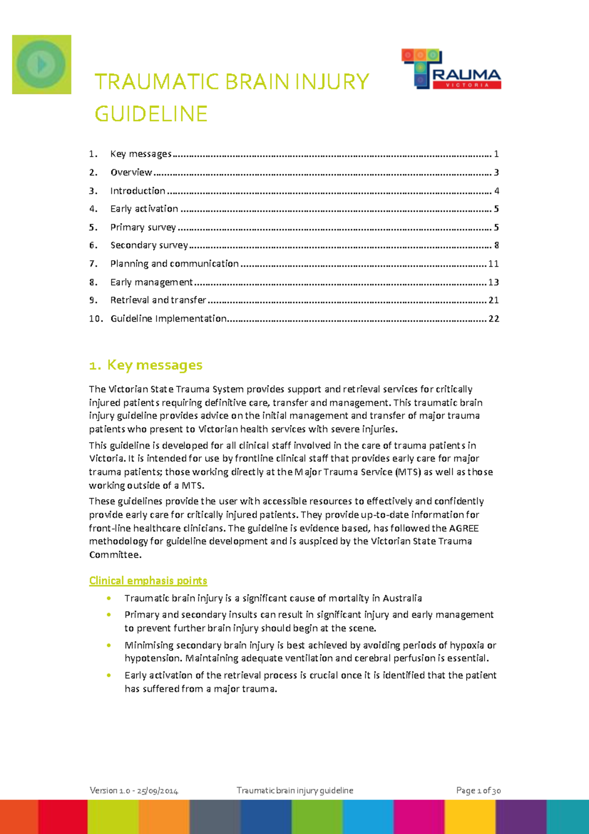 Traumatic Brain Injury Guideline Guideline Ver 1.0 250914 complete ...