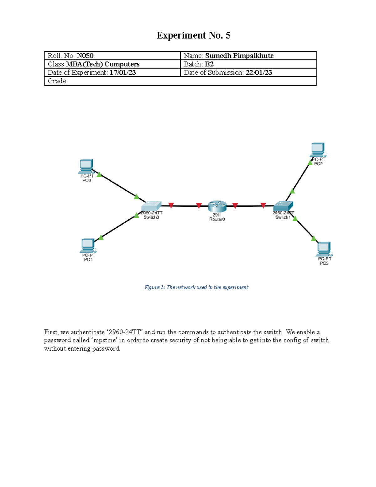 Exp5 Cs N050 Lab Work Or Cyber Security Experiment No 5 Roll No