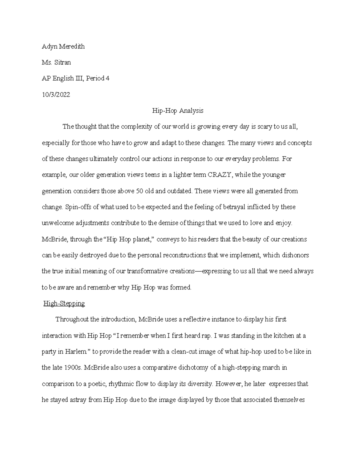 Adyn Meredith - this is a great study source - Adyn Meredith Ms. Sitran ...