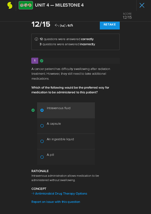 Microbiology Milestone 4 - 1 14 / 15 that's 93% RETAKE 14 questions ...