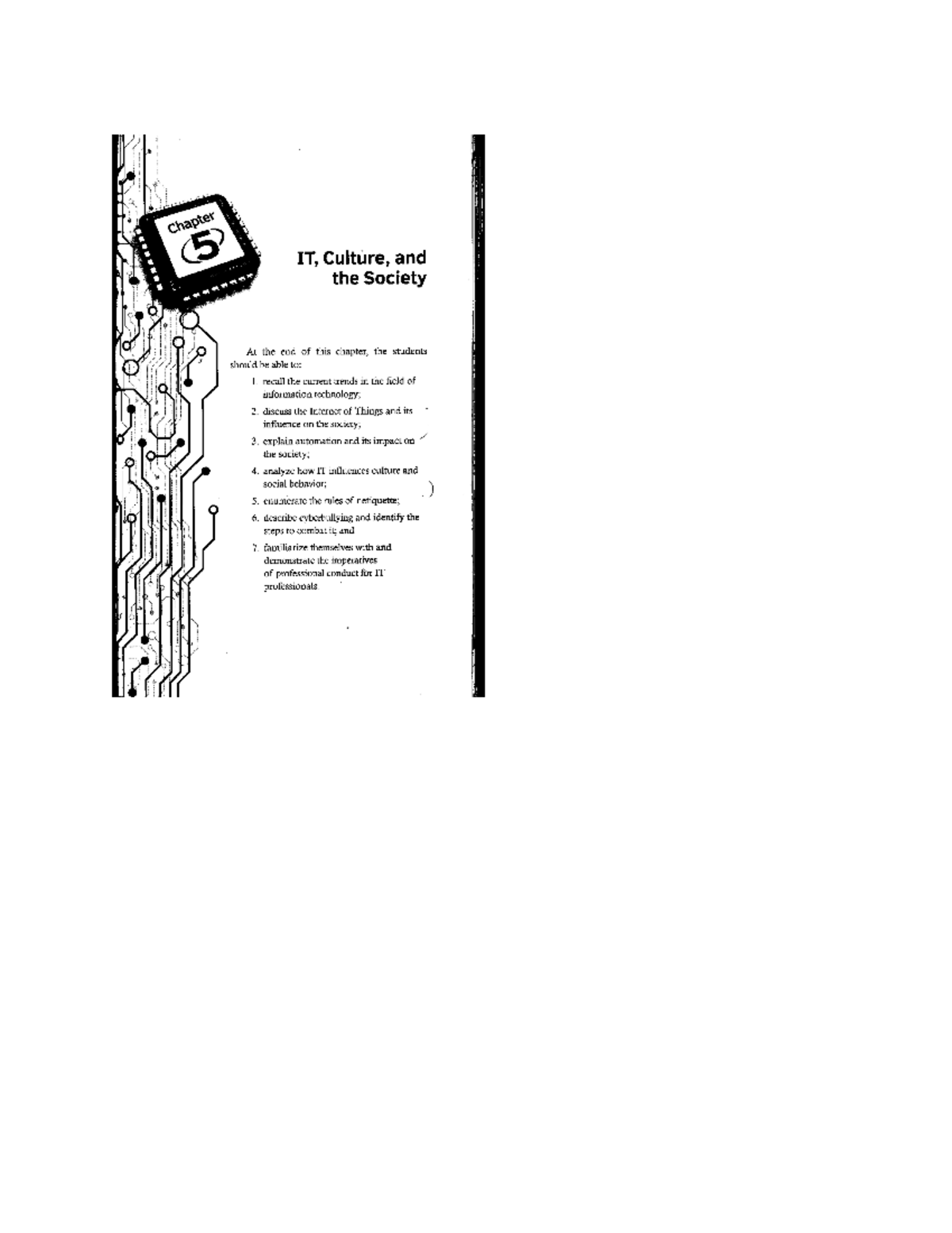 ITC 101: Understanding IT's Role in Culture and Society - Chapter 5 Insights - Studocu