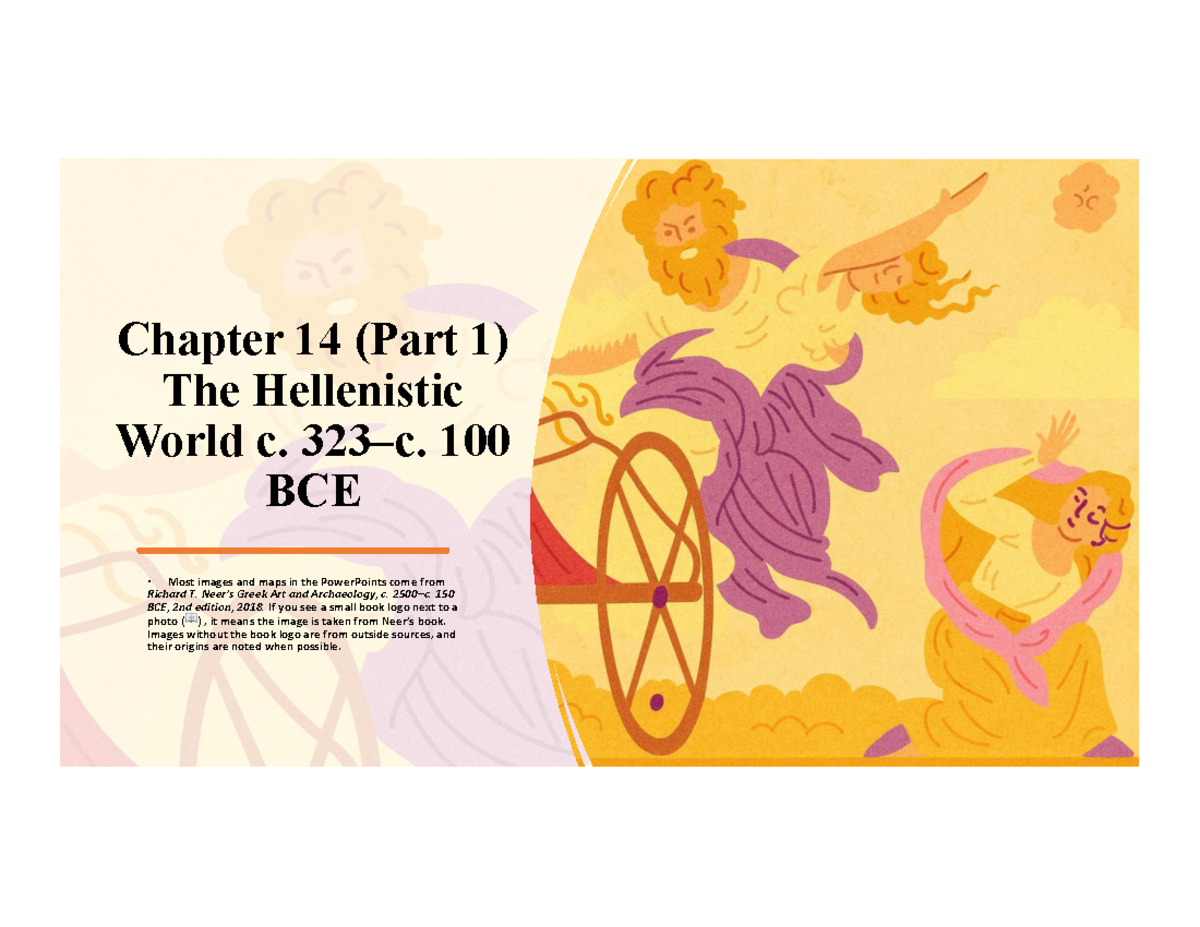 Chapter 14: The Hellenistic World c. 323–c. 100 BCE - Studocu