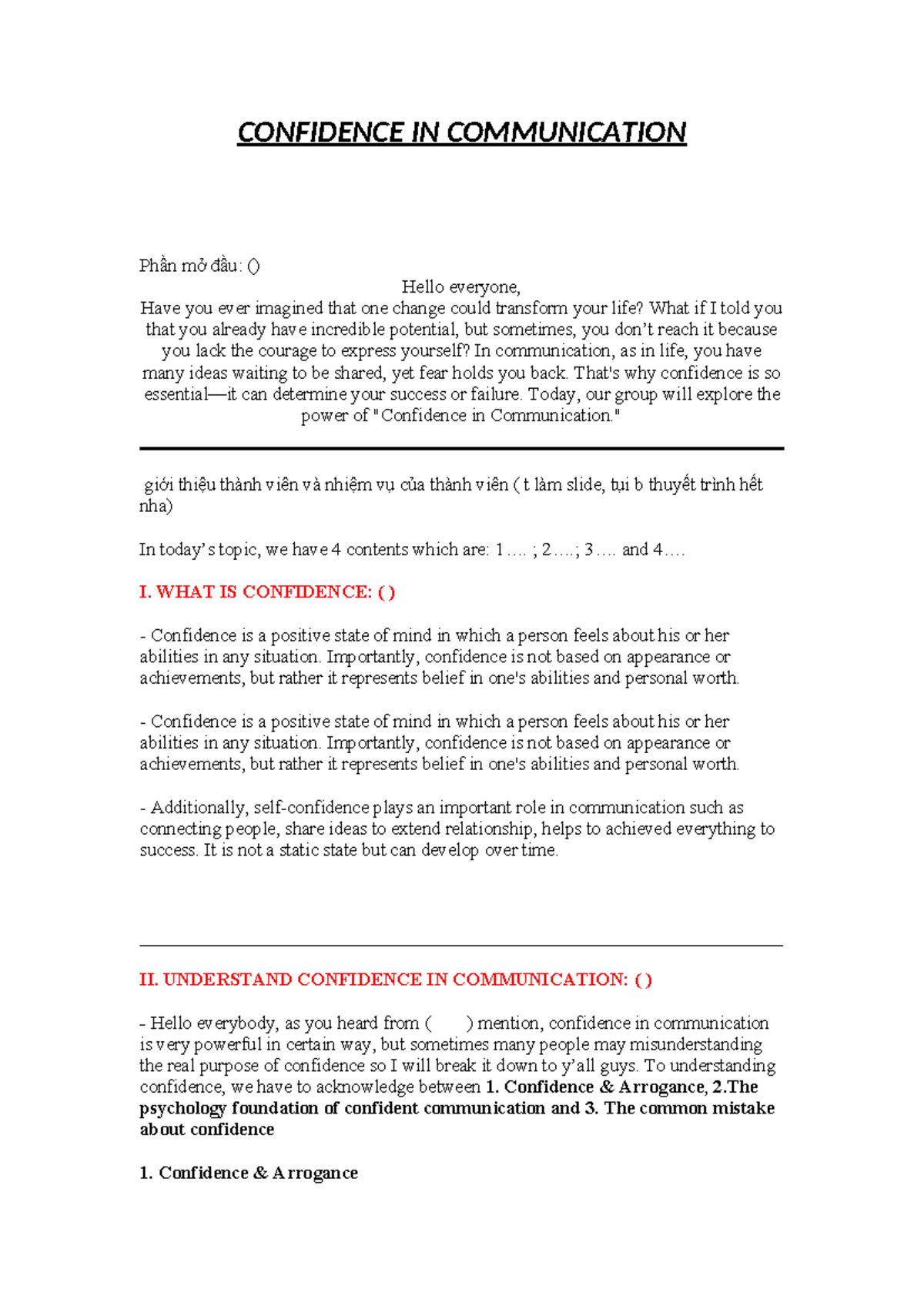 Confidence in Communication: Understanding Its Power and Misconceptions ...