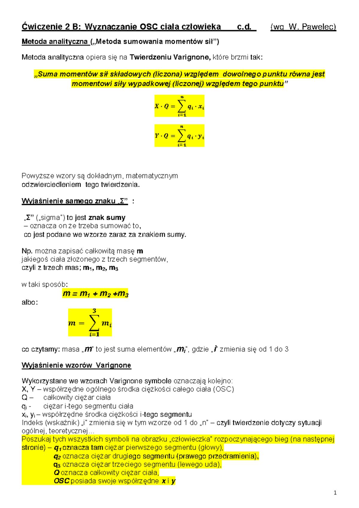 Analytical Method for Determining OSC in Human Body Segments ...