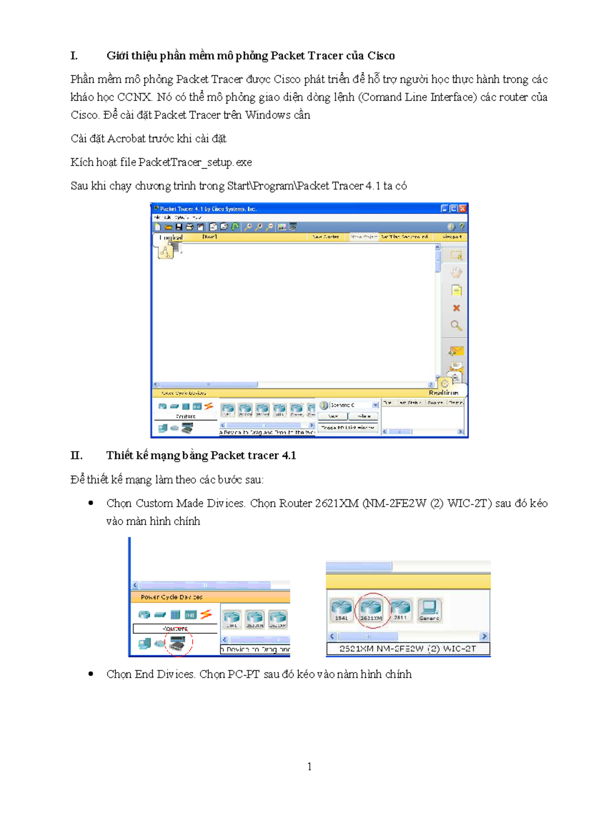 Thực hành mạng máy tính với Packet Tracer - CCNX - Studocu