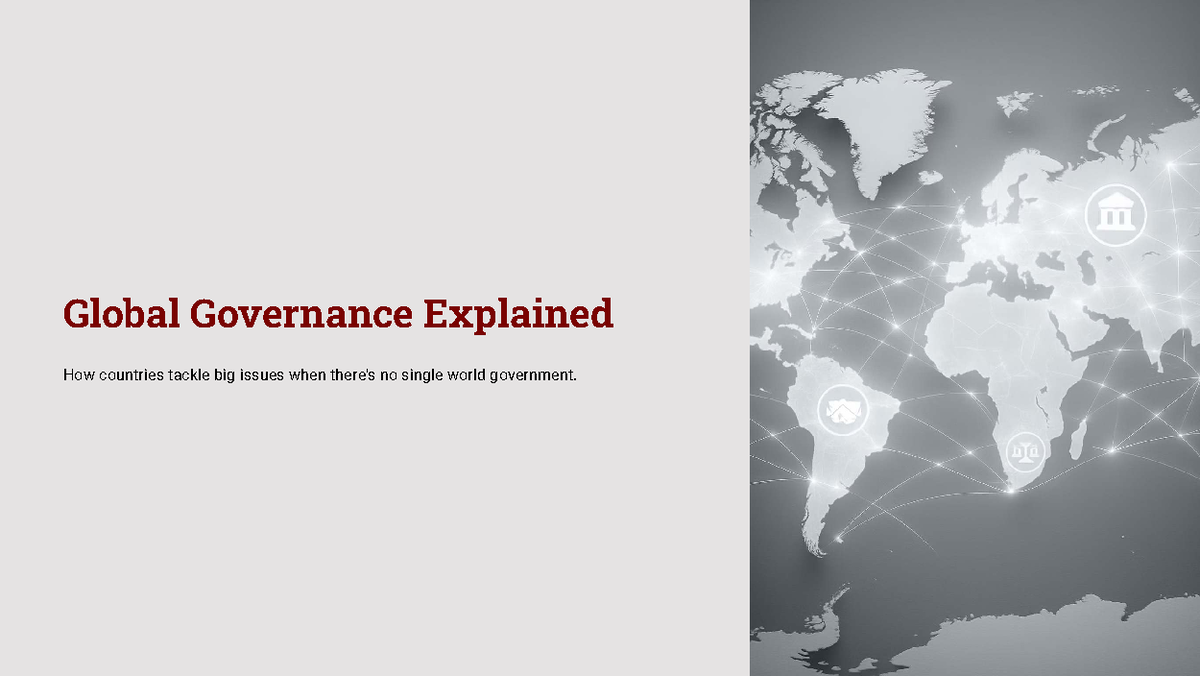 Global Governance Explained: How Nations Address Global Issues - Studocu