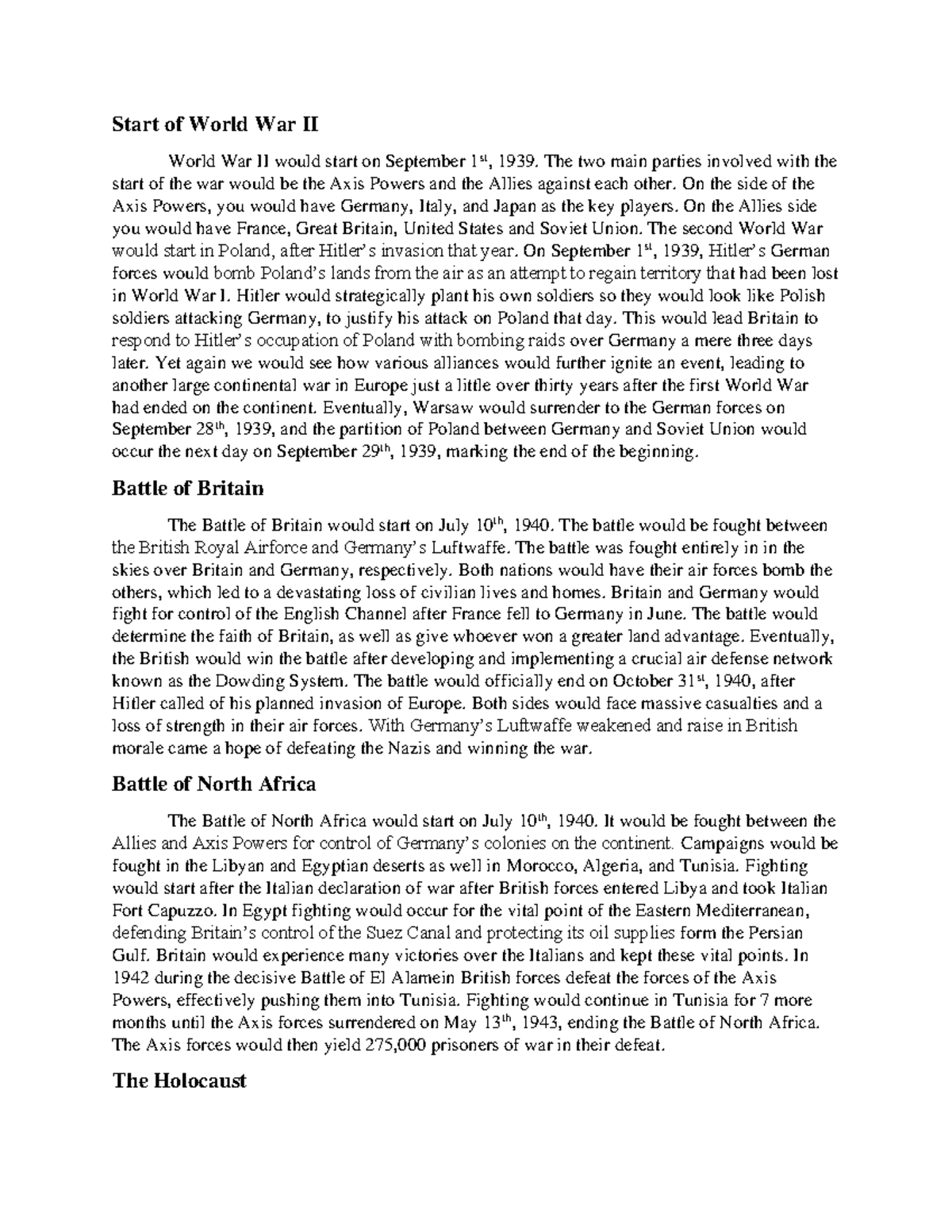 World War II Event Timeline: Key Battles and Moments - Studocu