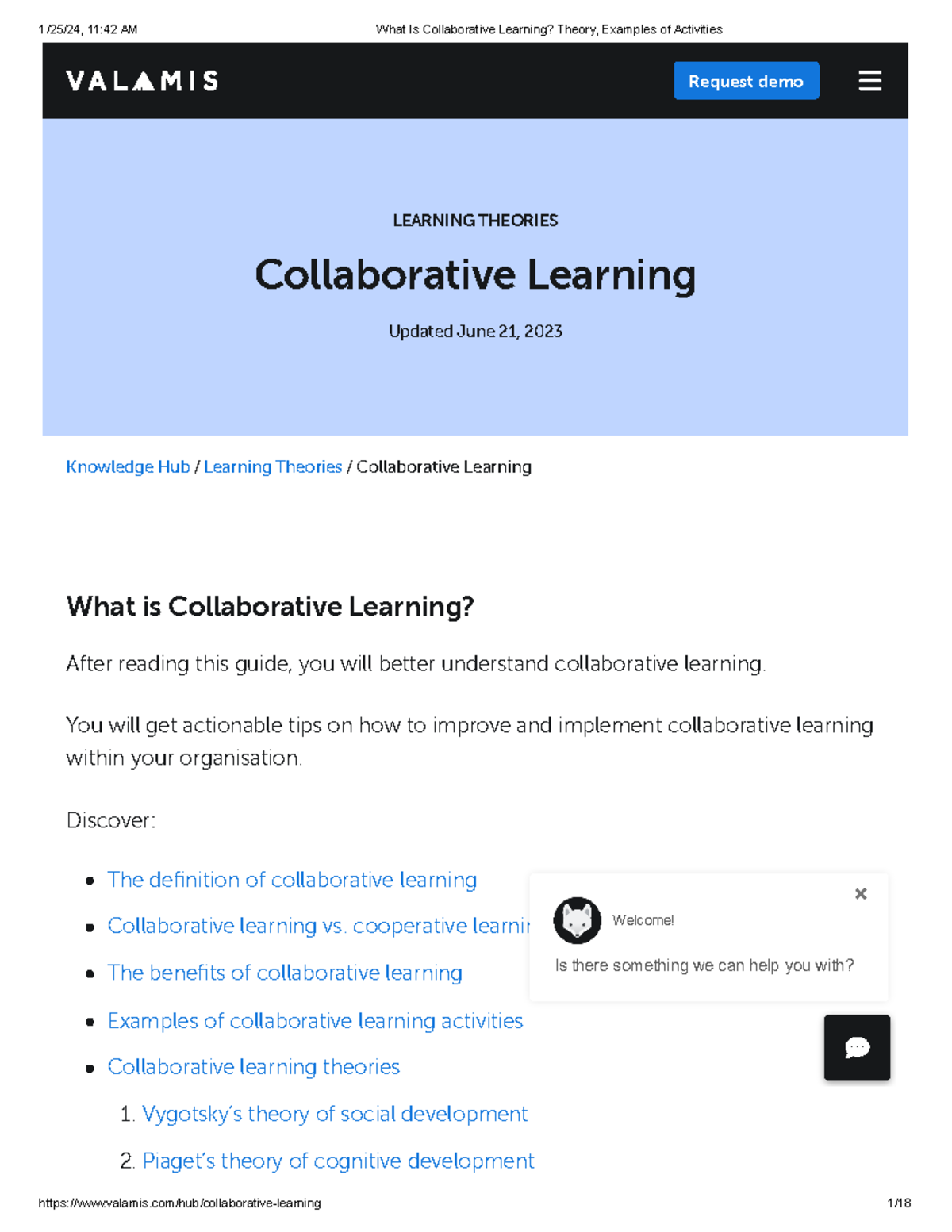 Collaborative Learning Theory: Definitions & Activities Guide - Studocu