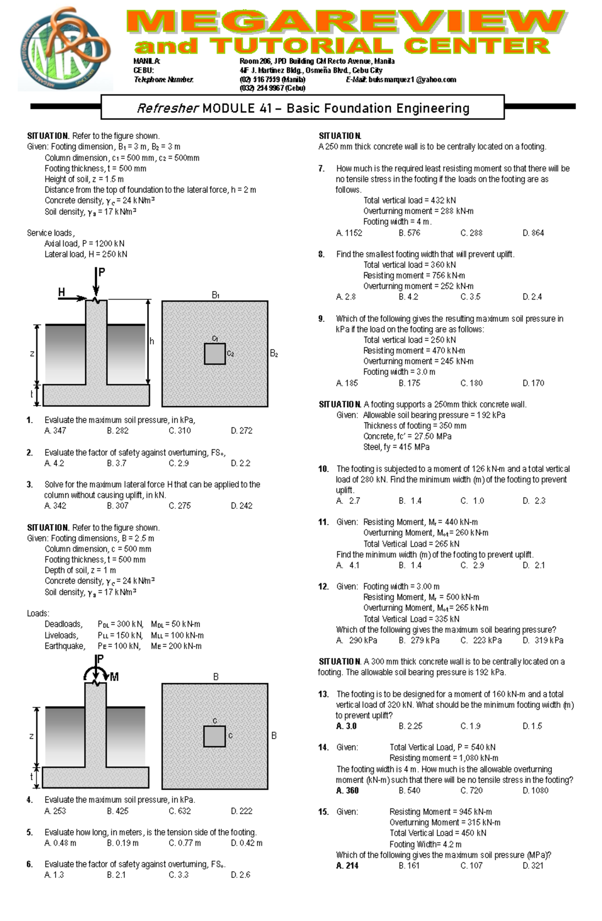 Refresher-Module-41 - i hope it will help you - MANILA: Room 206, JPD ...