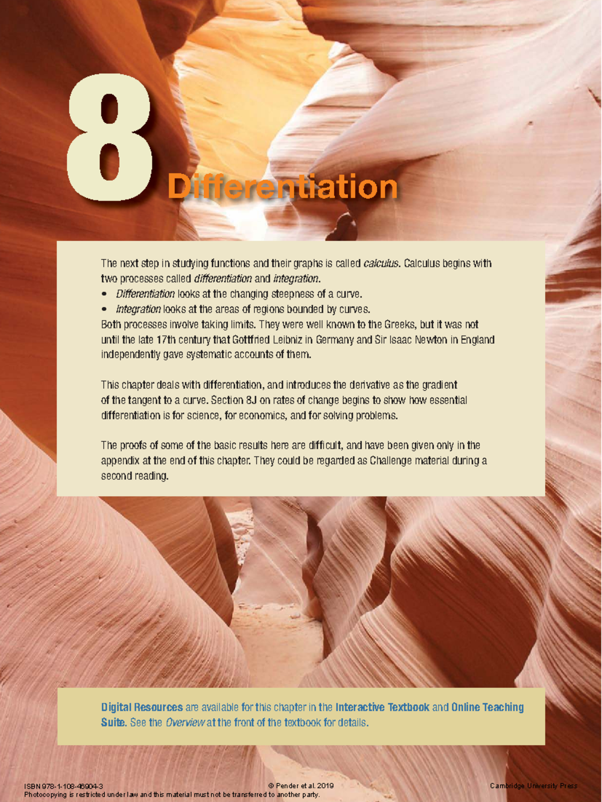 CMS6 Advanced 11: Chapter 8 - Differentiation Concepts and Applications ...