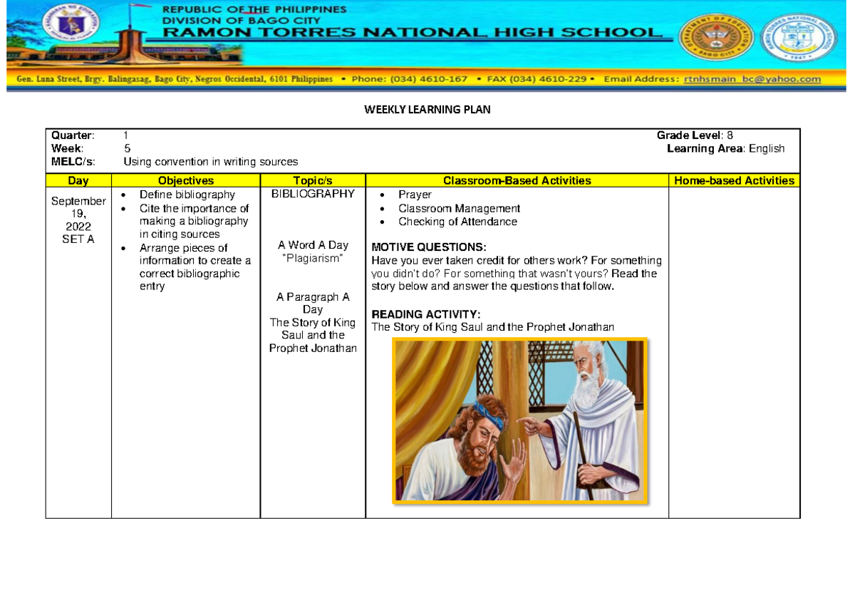 Q1 WEEK 5: Using Conventions in Writing Bibliographies - Studocu