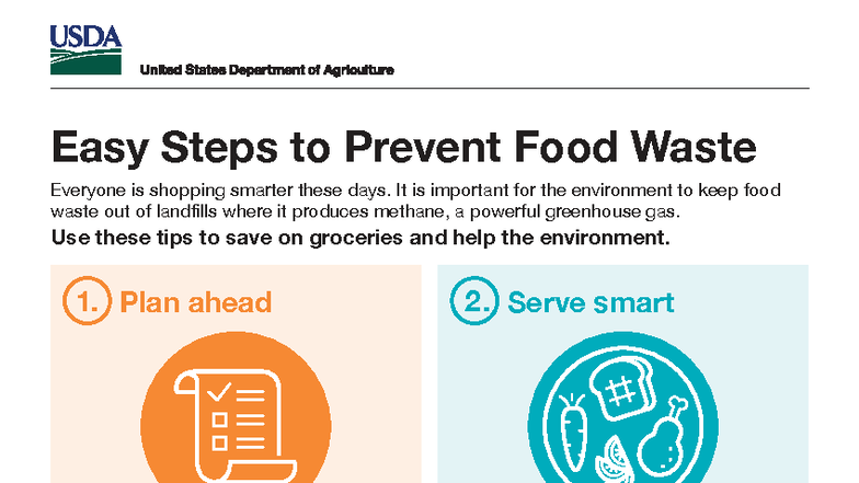 Easy steps prevent food waste infographic - Easy Steps to Prevent Food ...
