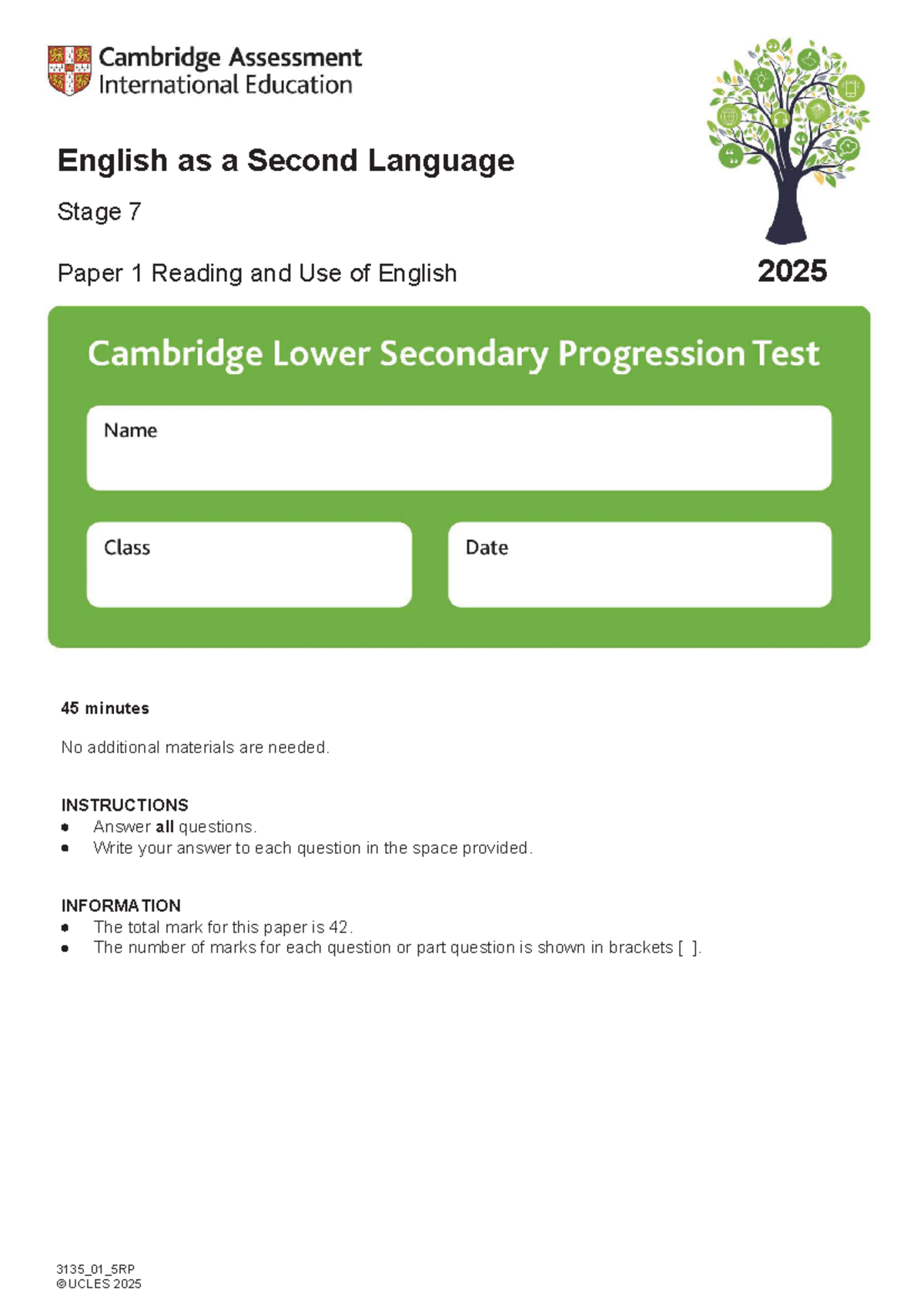 KET Reading Skills Practice 8: Stage 7 Paper 1 Exam Prep - Studocu