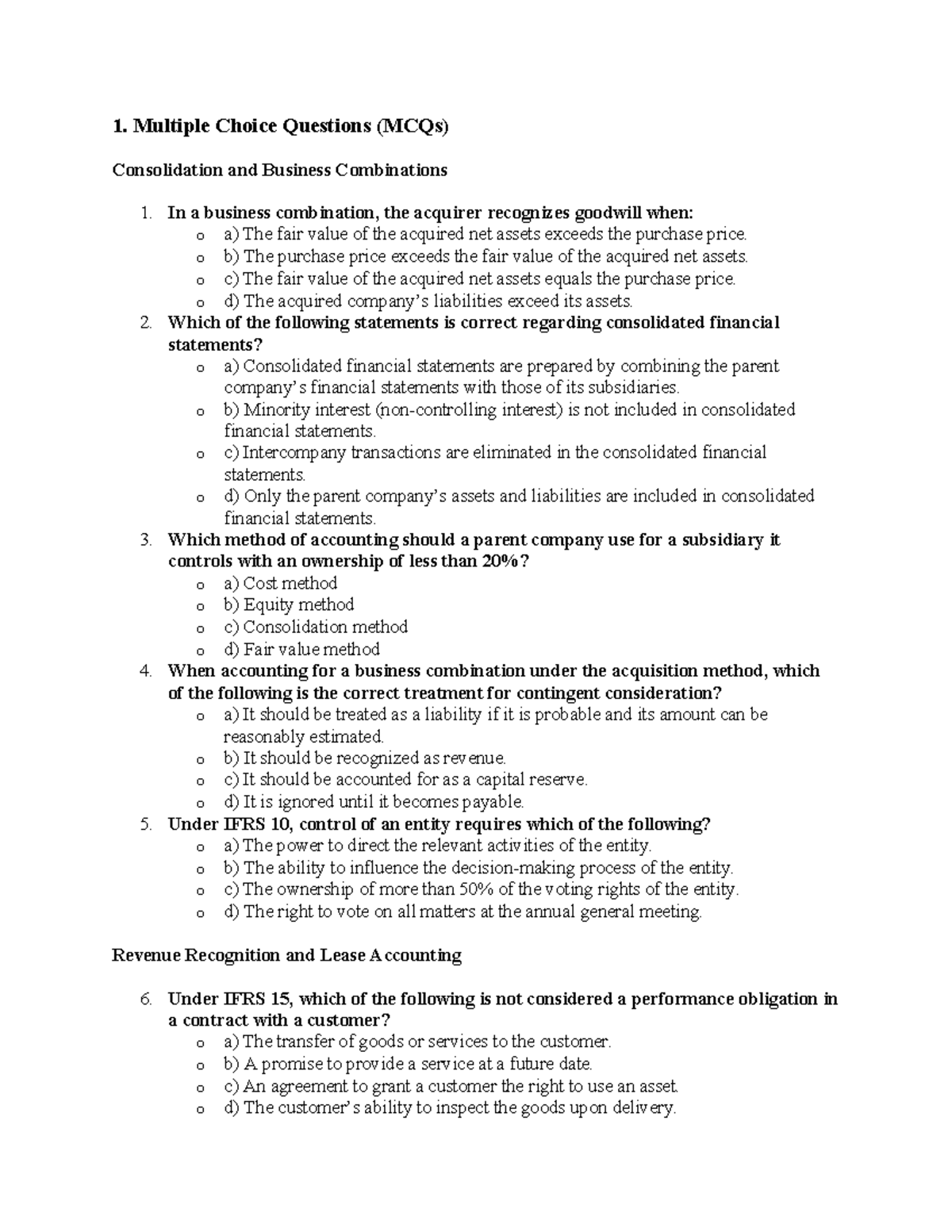 AFAR - Reviewer: MCQs, Case Studies & Problem-Solving Insights - Studocu