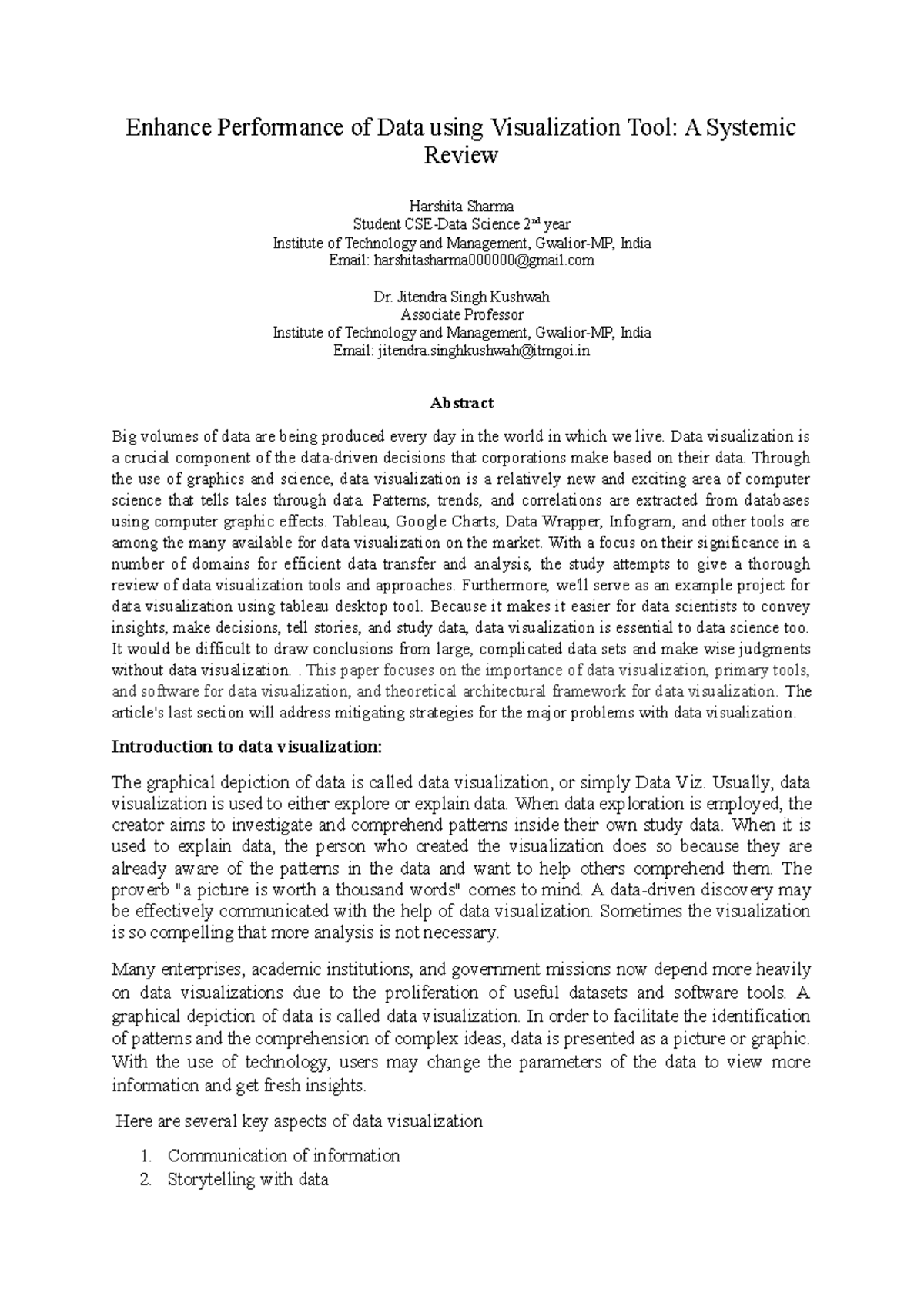 Enhancing Data Performance with Visualization Tools: CSE-Data Science ...