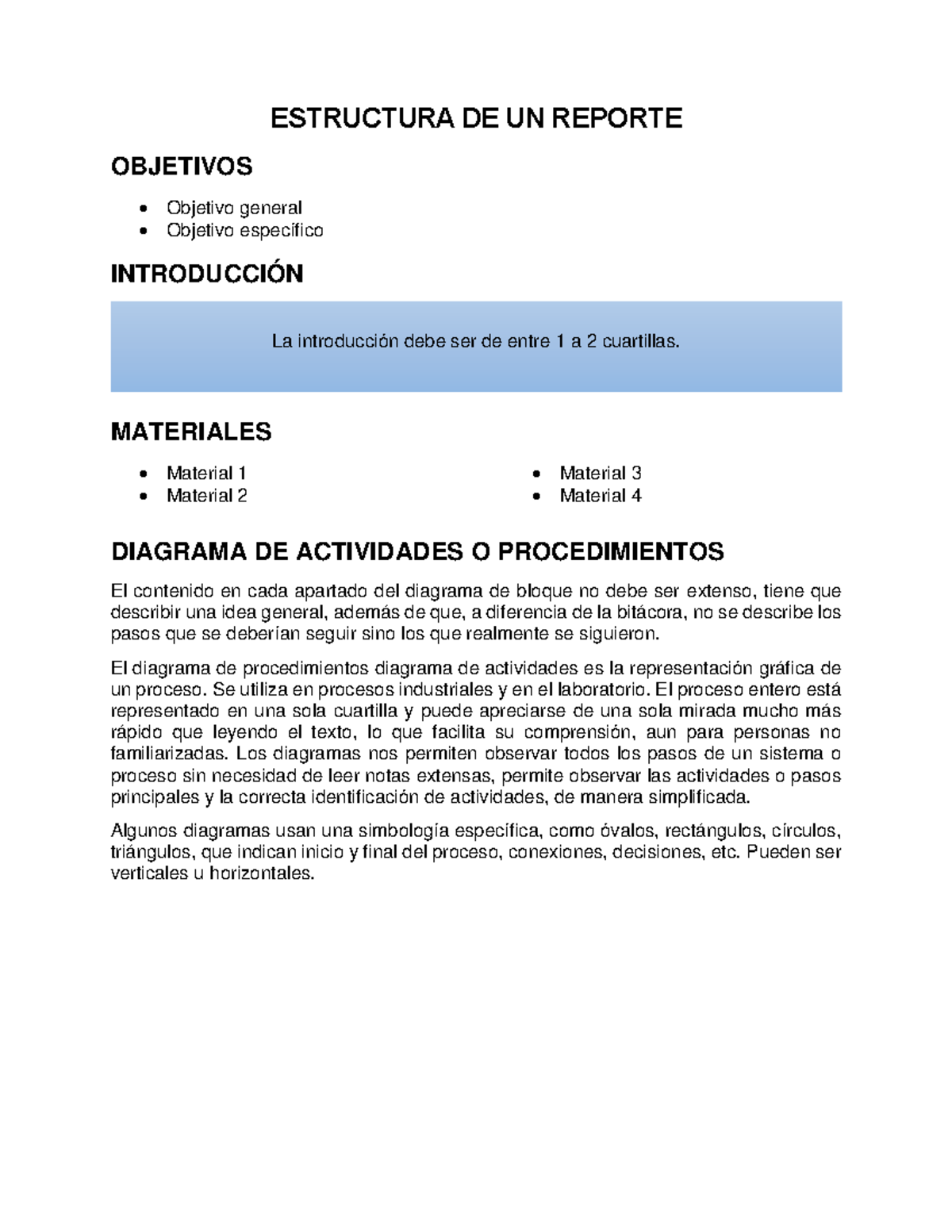 Estructura de un Reporte: Guía Completa y Ejemplos Prácticos - Studocu