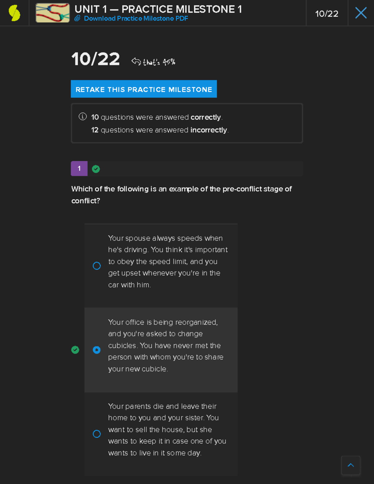 Unit 1: Practice Milestone 1 Analysis and Conflict Resolution - Studocu