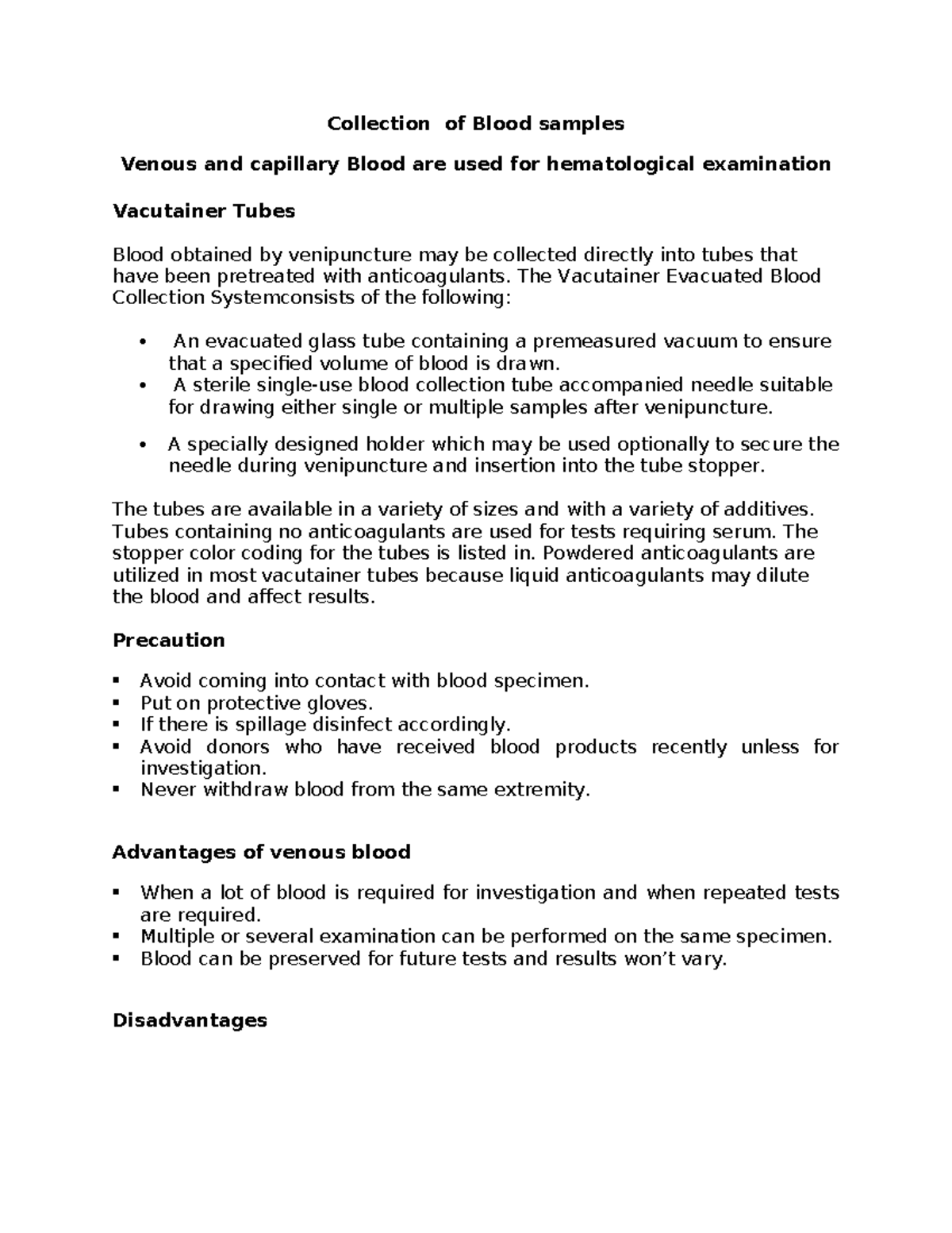 6 anticoagulants and collection of blood samples - Collection of Blood ...