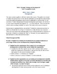 D353 - Strategic Training and Development - Studocu