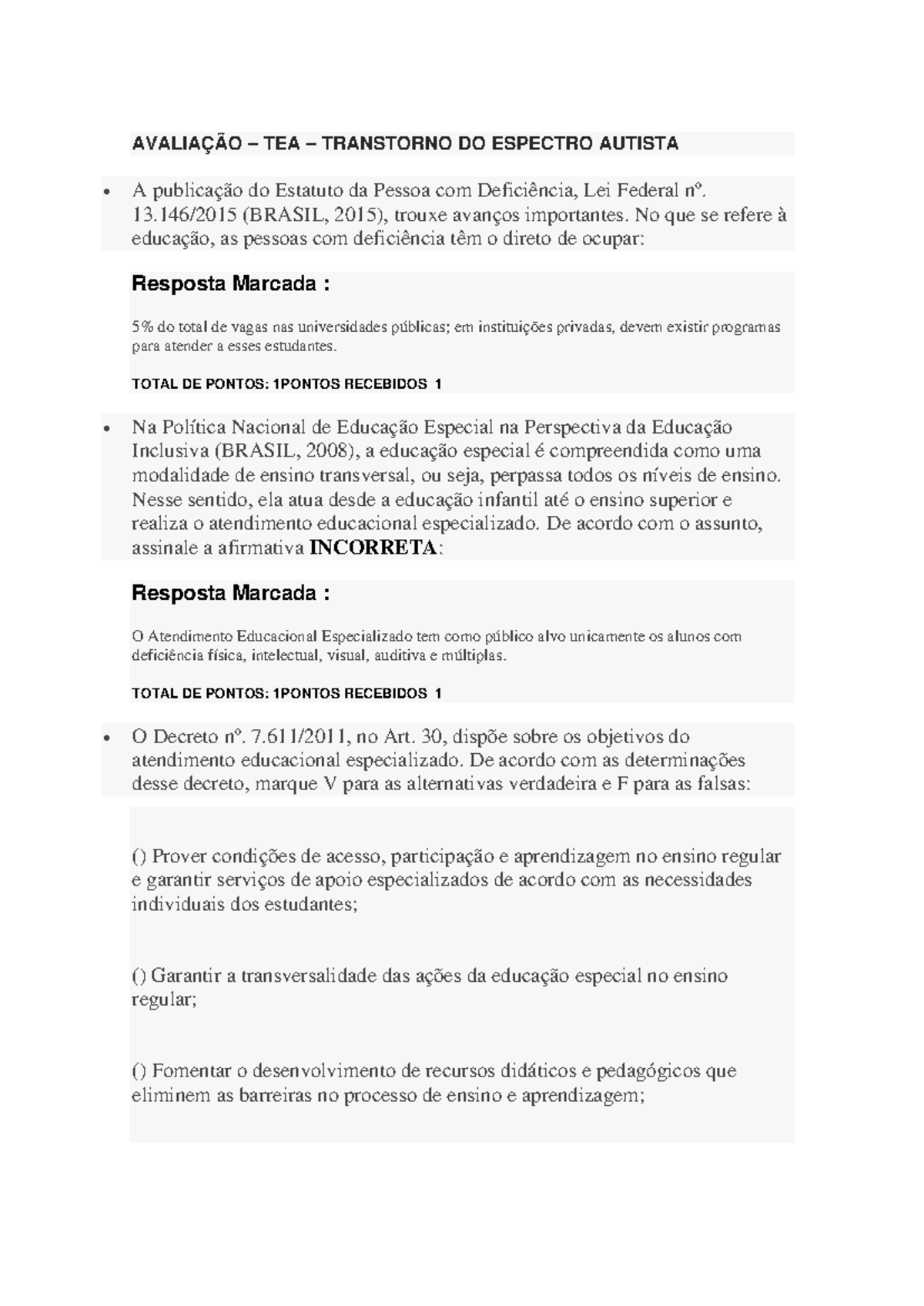 Avaliação TEA: Transtorno do Espectro Autista e Educação Inclusiva ...