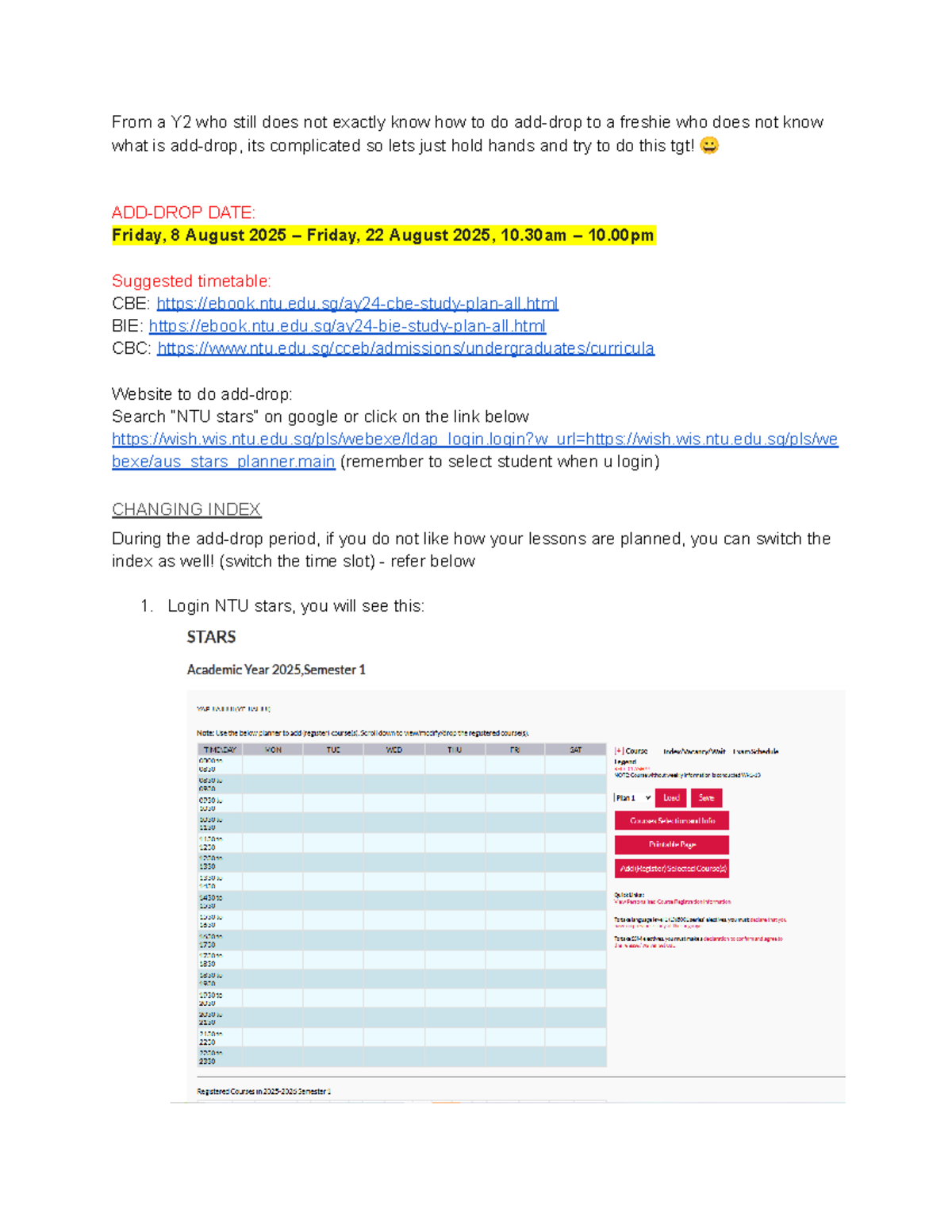 Panic Star Wars Short Guide: Navigating Index Changes & Timetables ...