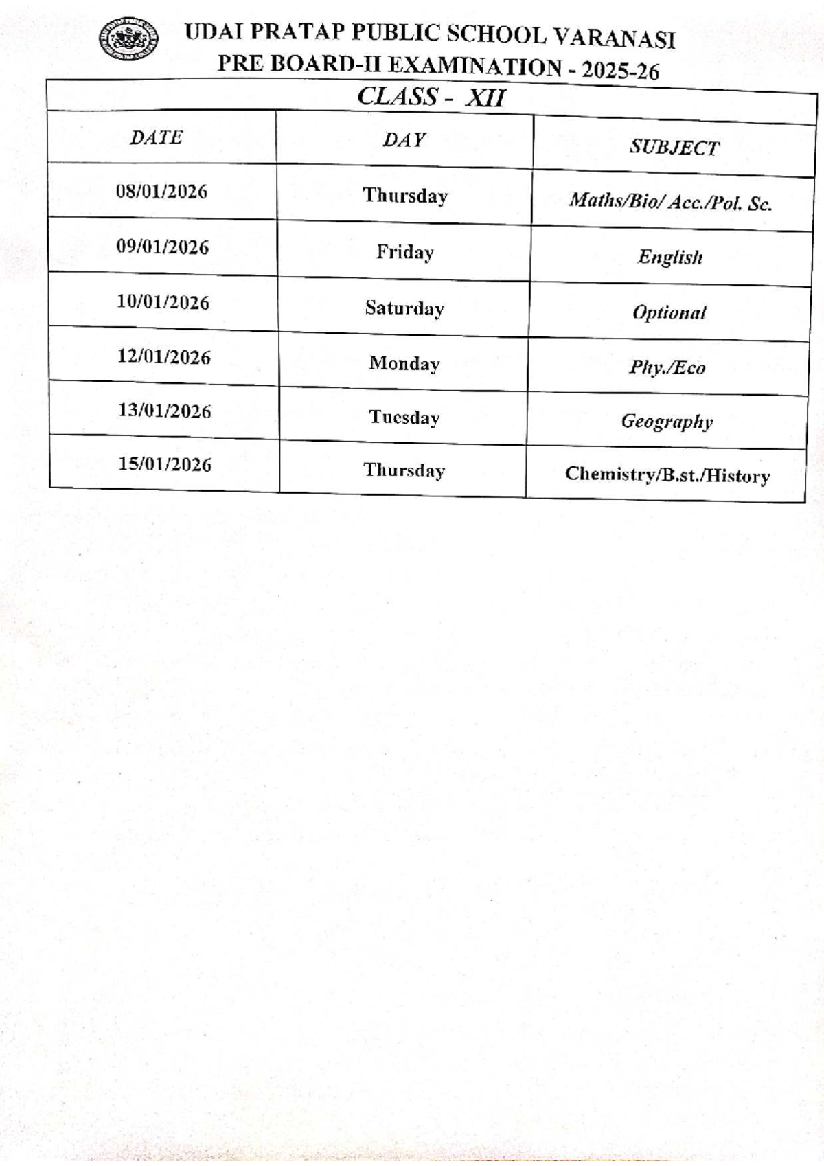 Class 12 - Notes - Biology HL - SEAL STATES UDAI PRATAP PUBLIC SCHOOL ...