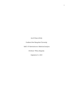 [Solved] Draft the Analysis section of your final project Address the - Intro to Statistical ...