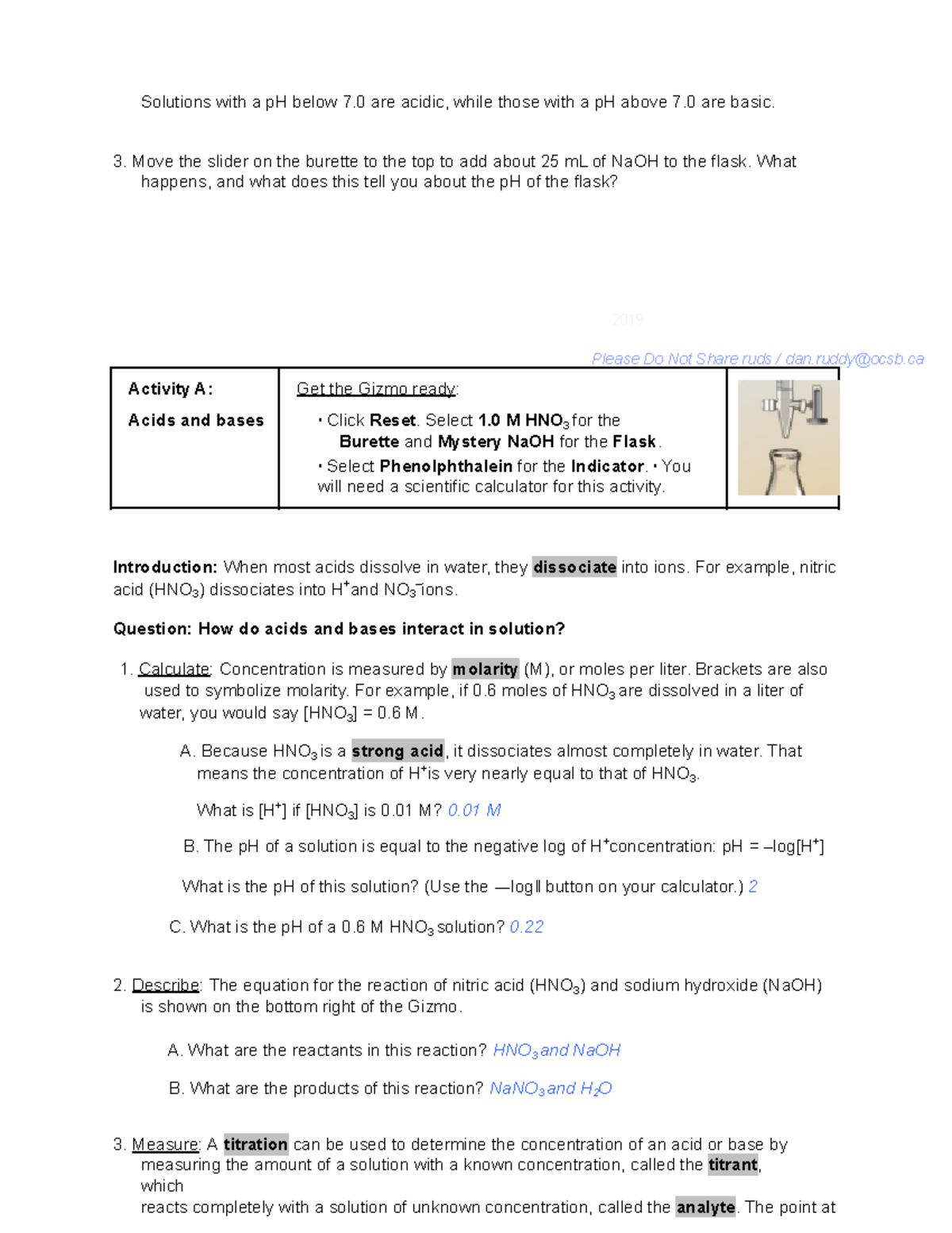 Titration SE Key Gizmo for teacher lol - Solutions with a pH below 7 ...