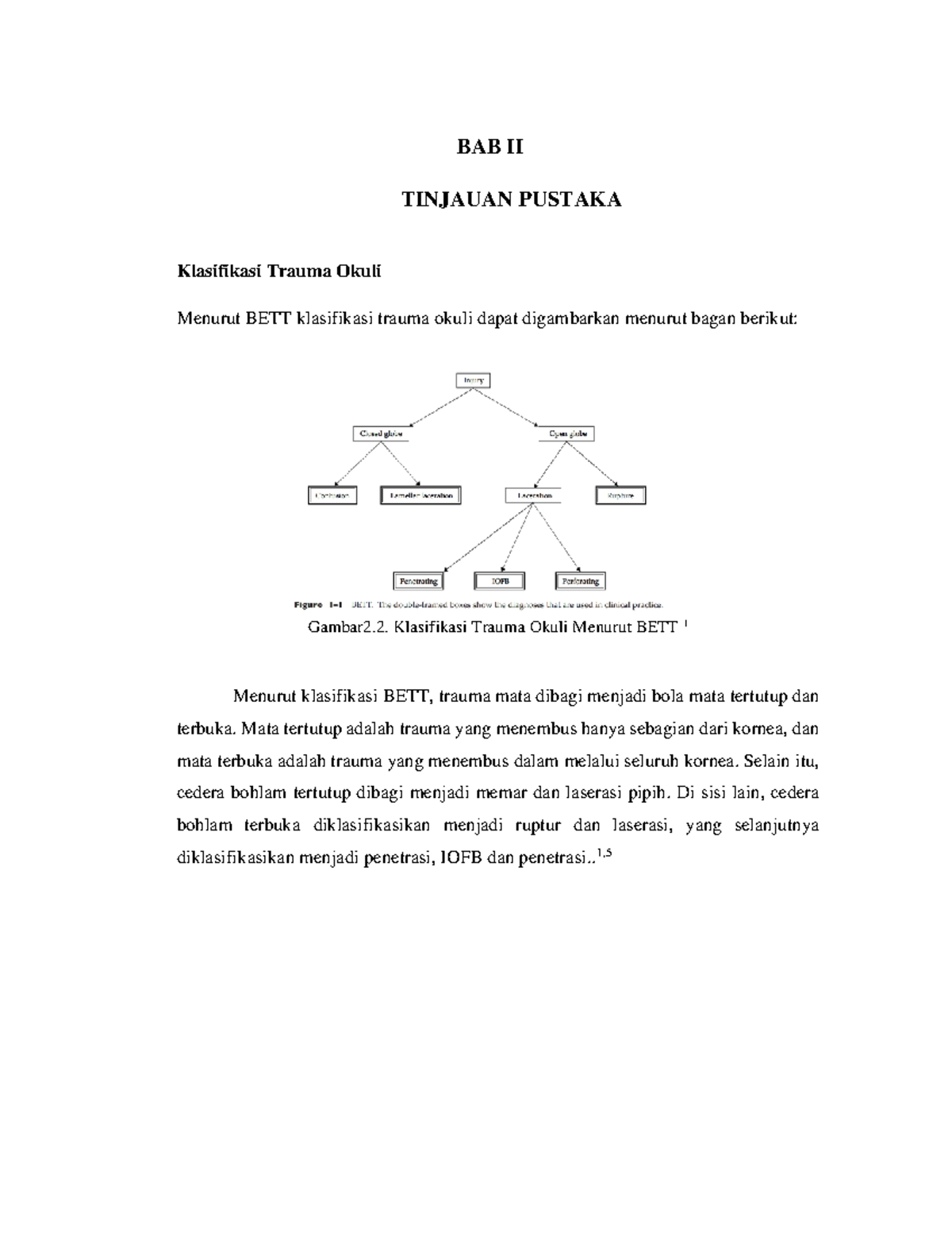 Klasifikasi Trauma Okuli - BAB II Tinjauan Pustaka - Studocu