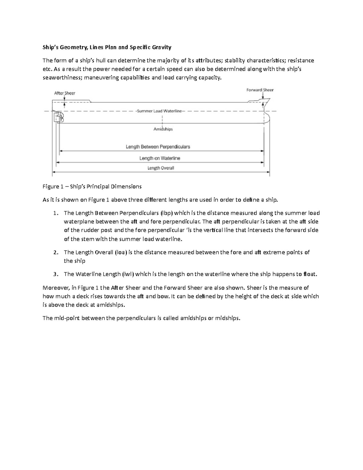 Ship_Particulars_and_Lines_Drawing - Geometry, Lines Plan and Specific ...
