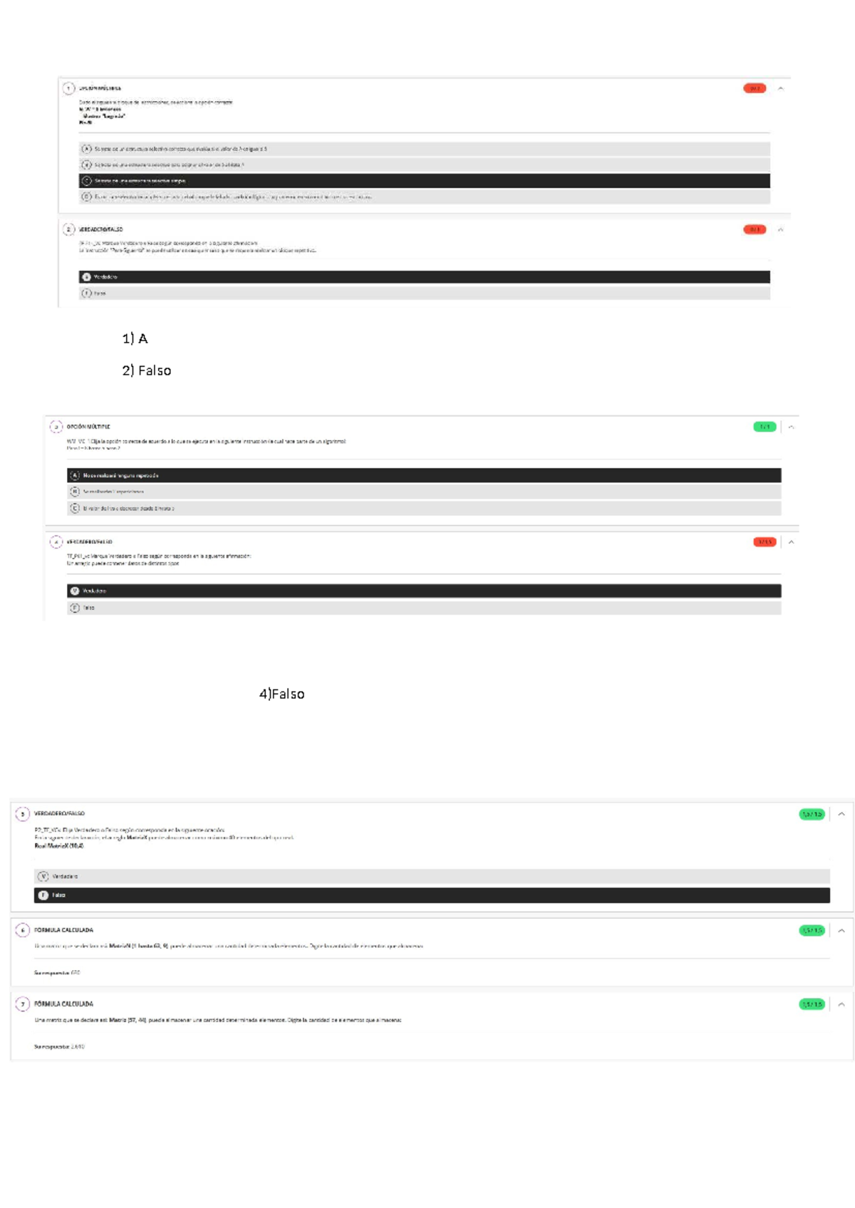 Fijazas Definitivas Control 3: Opciones Múltiples y Verdadero/Falso ...
