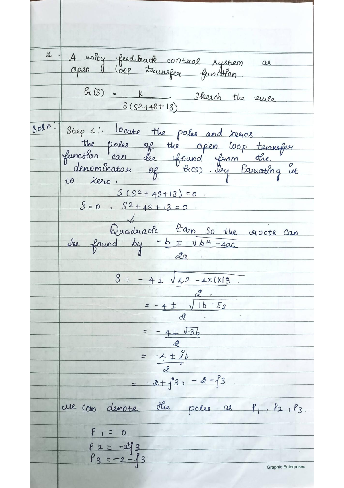 CS Graph SUMS - Control system - 1 . A unity feedback control system as ...